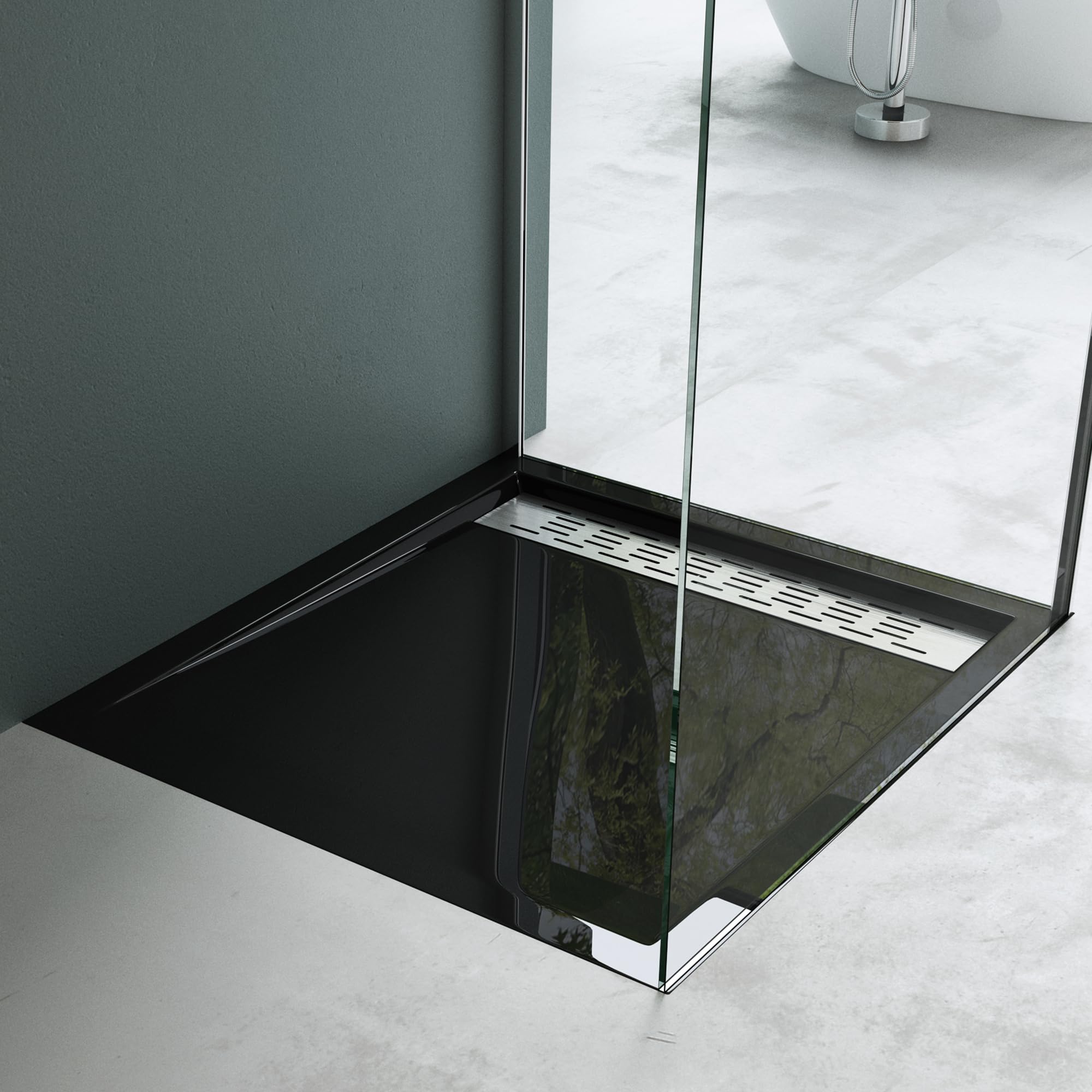 Mai & Mai Receveur de Douche Plat Bac à Douche 90x100cm en Acrylique ...