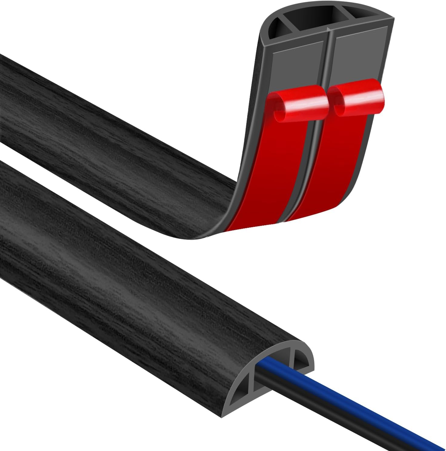 Passe Cable Sol Cache Fil Électrique Sol Auto-Adhésif 3M x 30mm Petit ...