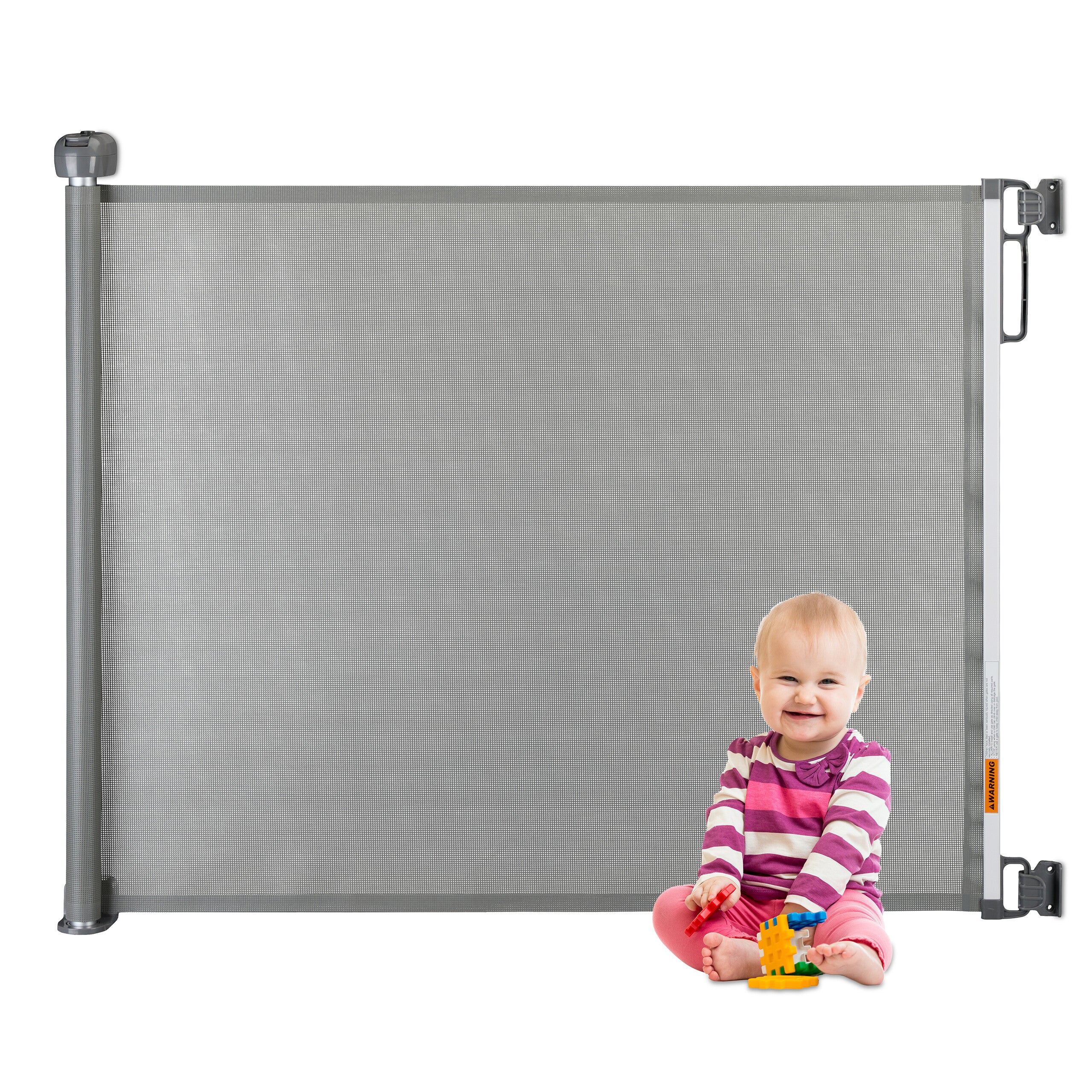 Relaxdays Barrière de sécurité extensible, 70 à 140 cm, perçage ...