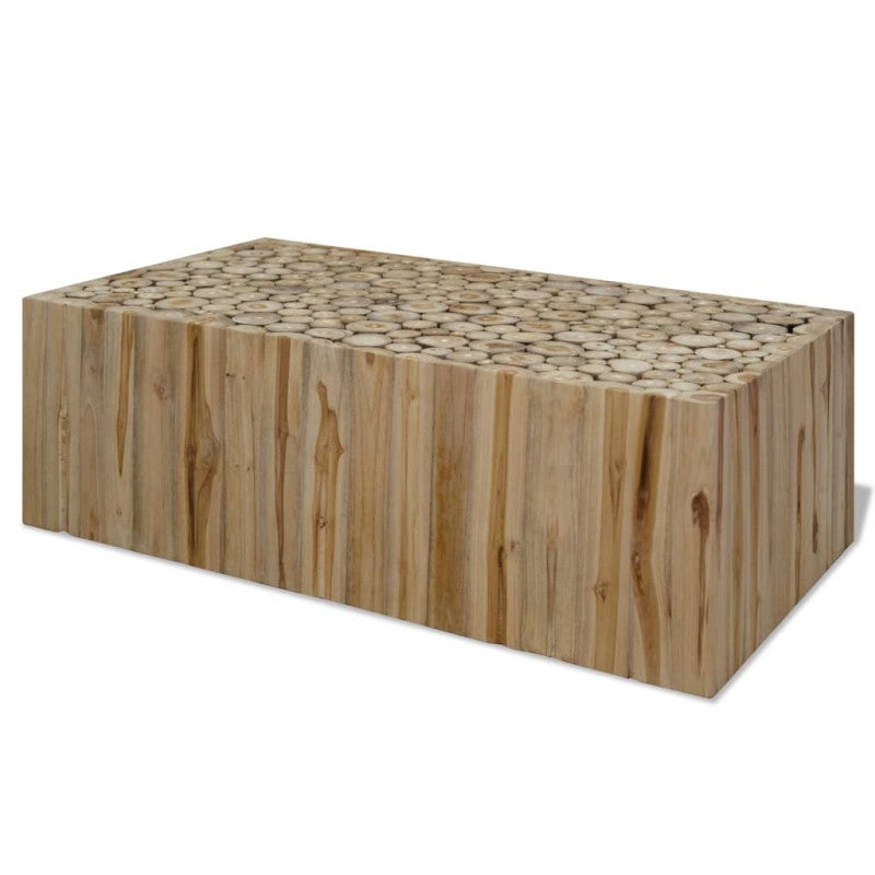 Table basse Teck véritable 90x50x30 cm | Leroy Merlin