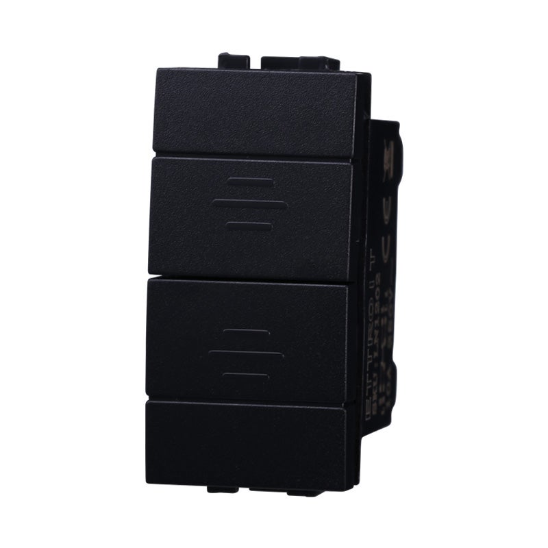 Bouton poussoir double 1P+1P NO avec verrouillage compatible Bticino ... Bouton poussoir double 1P+1P NO avec verrouillage compatible Bticino ...