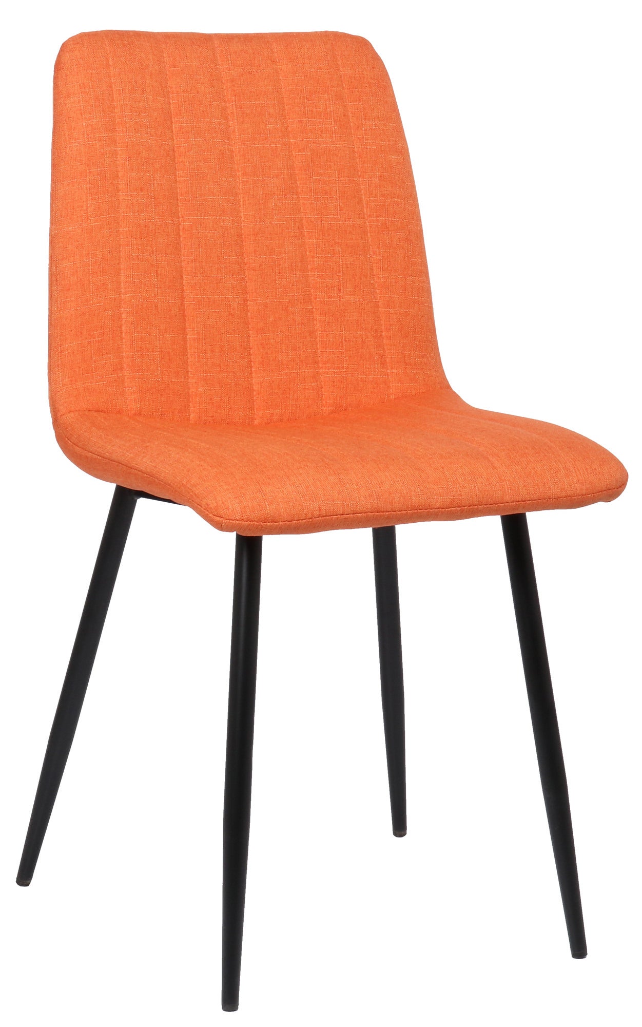 Chaise Dijon tissu orange | Leroy Merlin