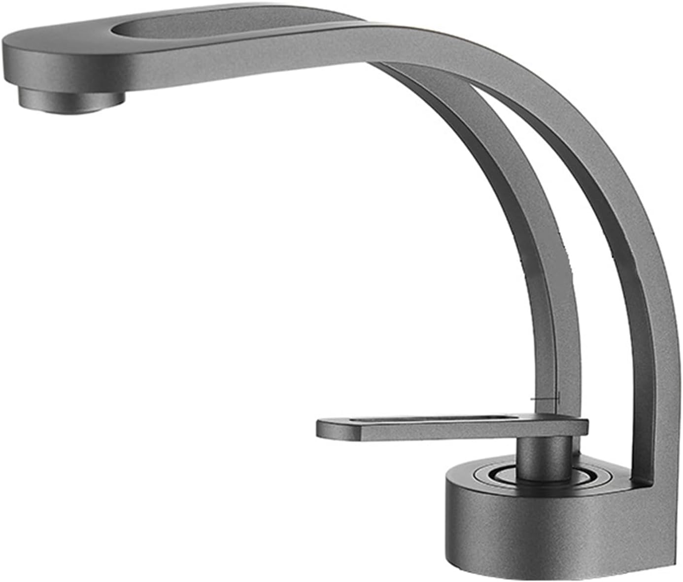 Robinet de lavabo monotrou gris, noyau de valve en céramique, avec ...