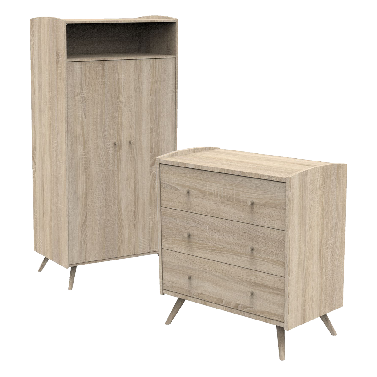 Commode et armoire Access - Bois de chêne | Leroy Merlin