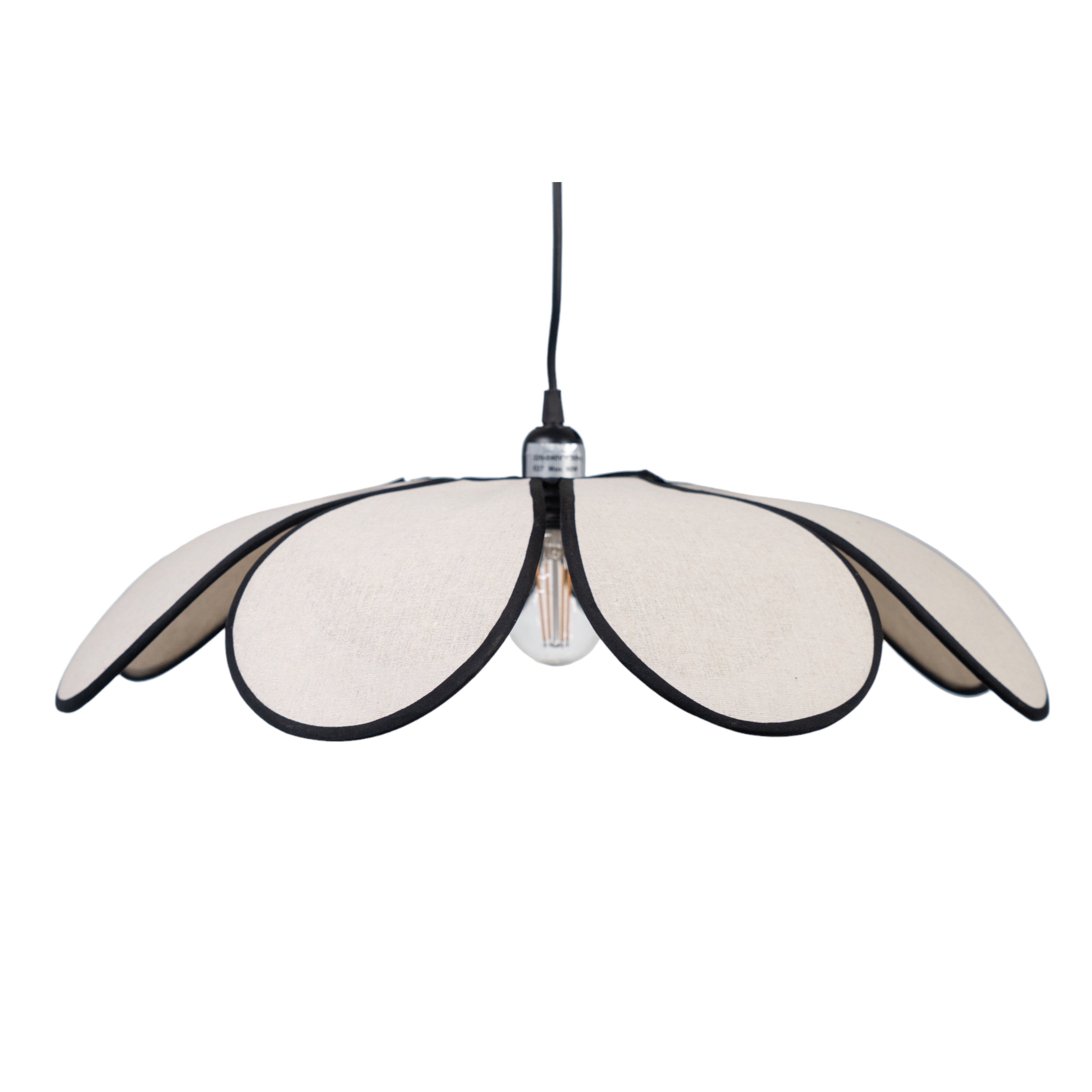 Lampara Colgante Flor Tejido Filo Negro | Leroy Merlin