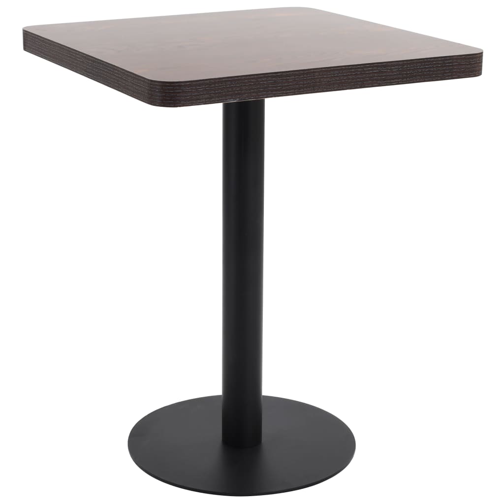 Maison Exclusive - Table de bistro Marron foncé 60x60 cm MDF | Leroy Merlin