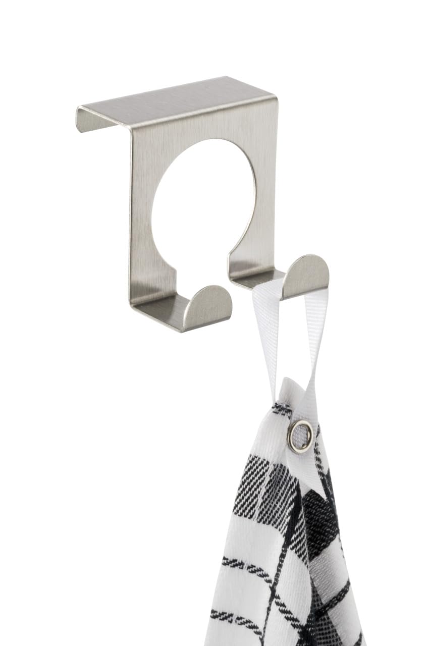 Gancho doble para puerta - juego de 2,acero inoxidable,5 x 5 x 5 cm ...