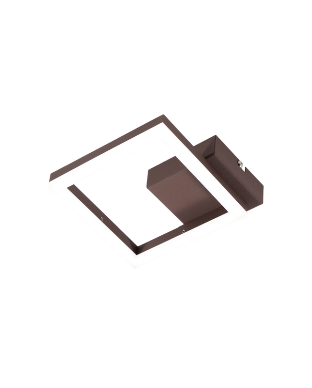 Lampada Applique Corten 1 Luce Ruggine Serie Bard Fabas per Arredo ...