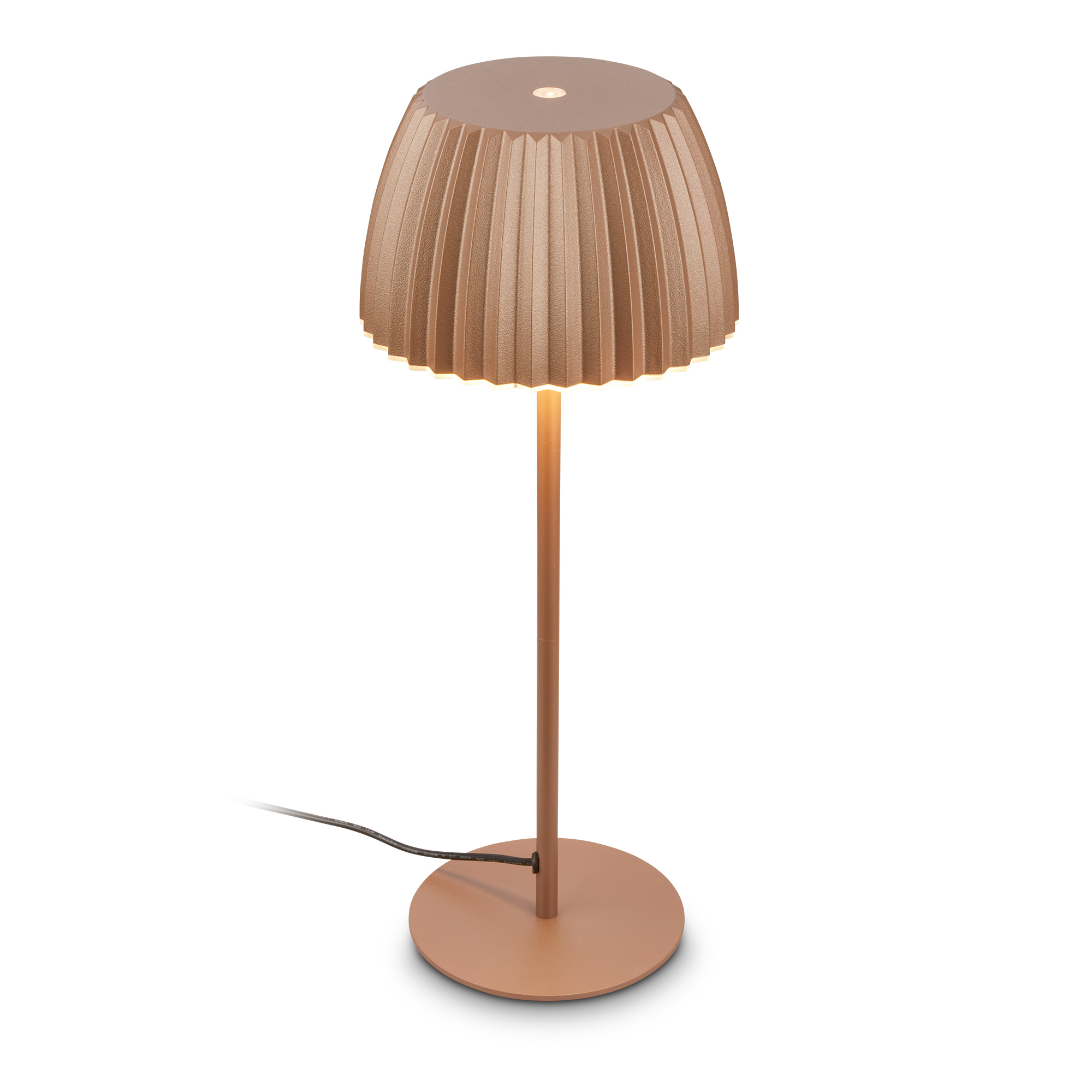 Lampe de table - avec bord lumineux, variateur tactile et USB-C - IP20 ...