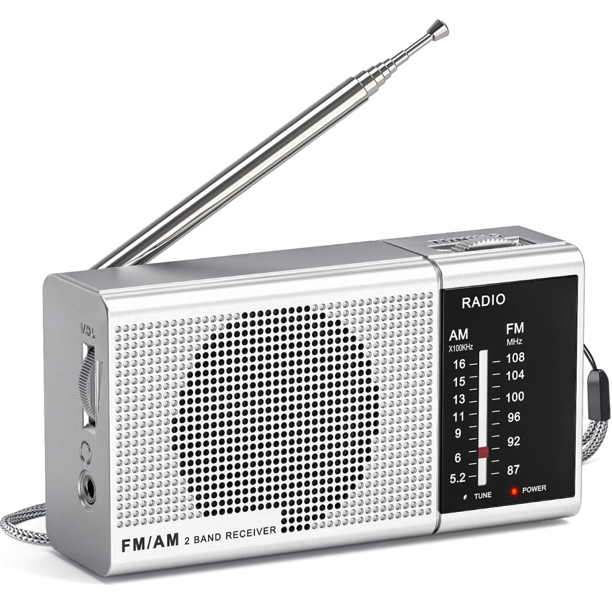 Radio Portatile FM/AM(MW),Piccola Radio a Pile con Ottima Ricezione e ...