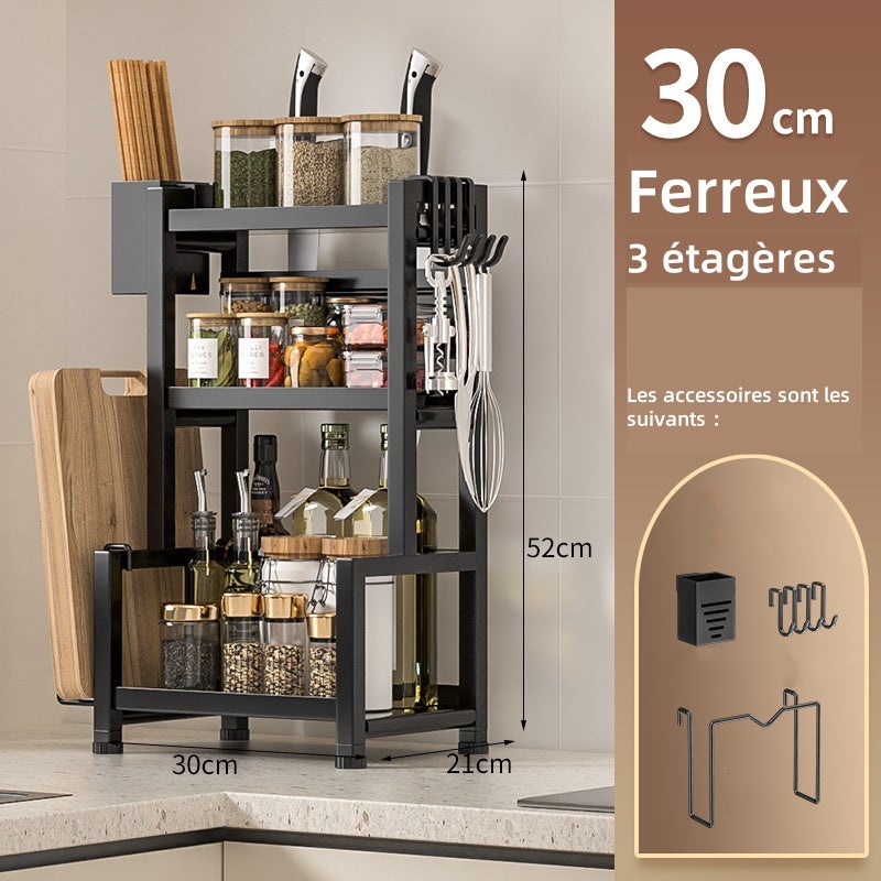 Estante de cocina resistente, con porta baguettes y porta tablas de ...