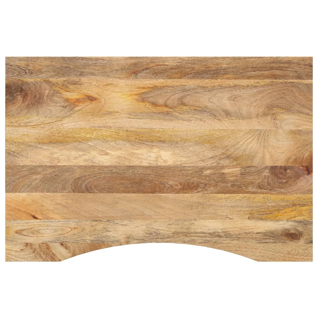 Dessus de bureau avec courbe 90x60x2,5 cm manguier massif brut | Leroy ...