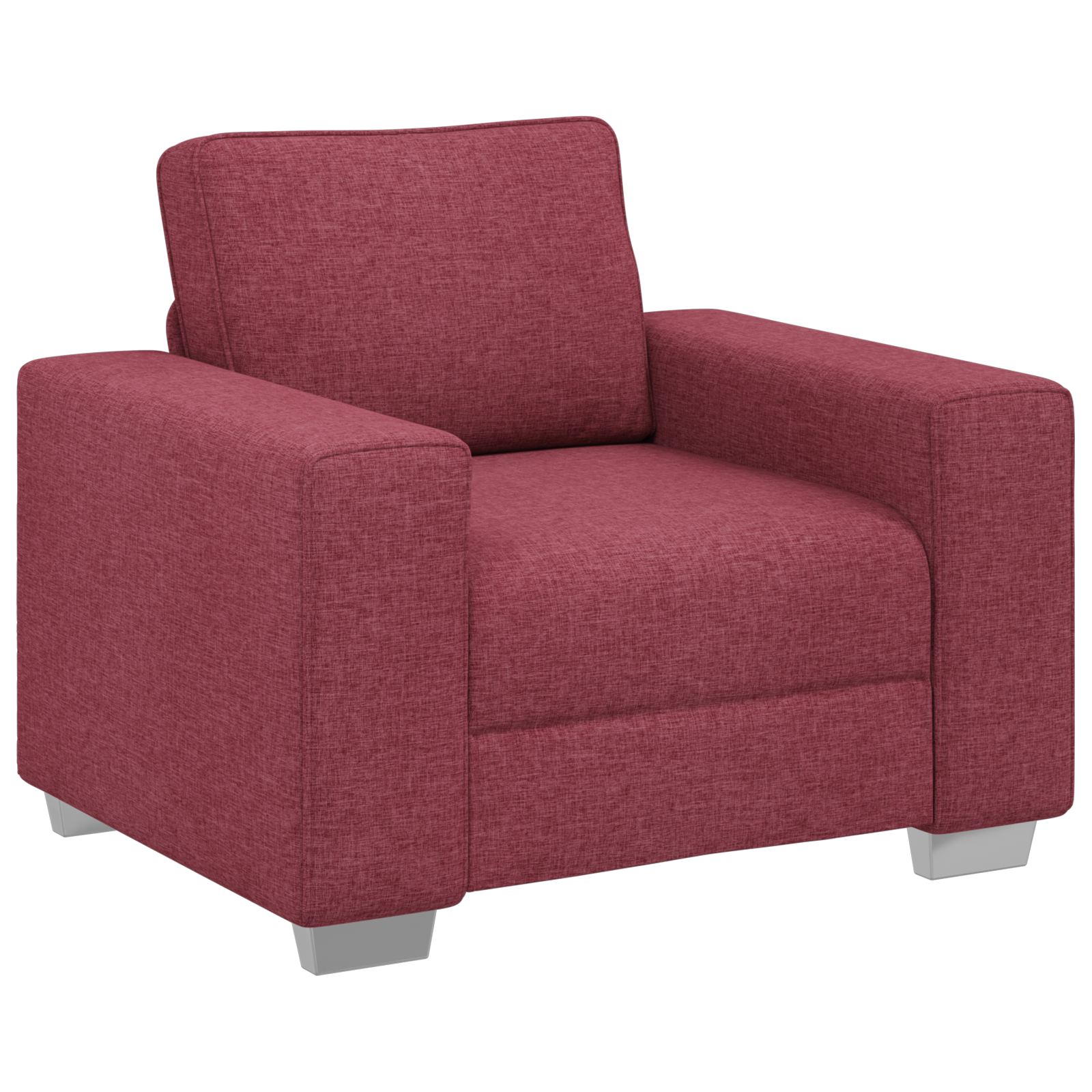 Sillón de salón | Silla de relax | Sillón Rojo Vino 59 cm Tela CFW10046 ...