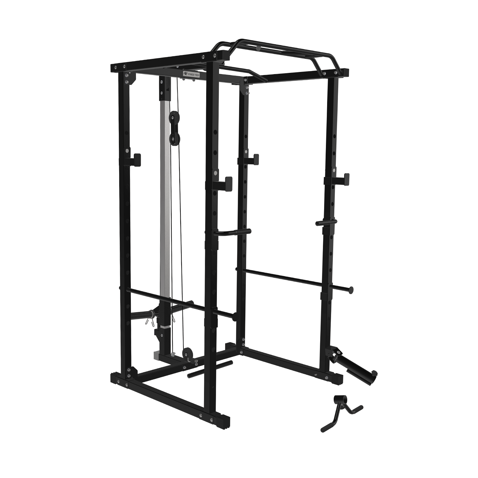 Power Rack Squat Musculación - Jaula de Sentadillas con Poleas Fitness ...