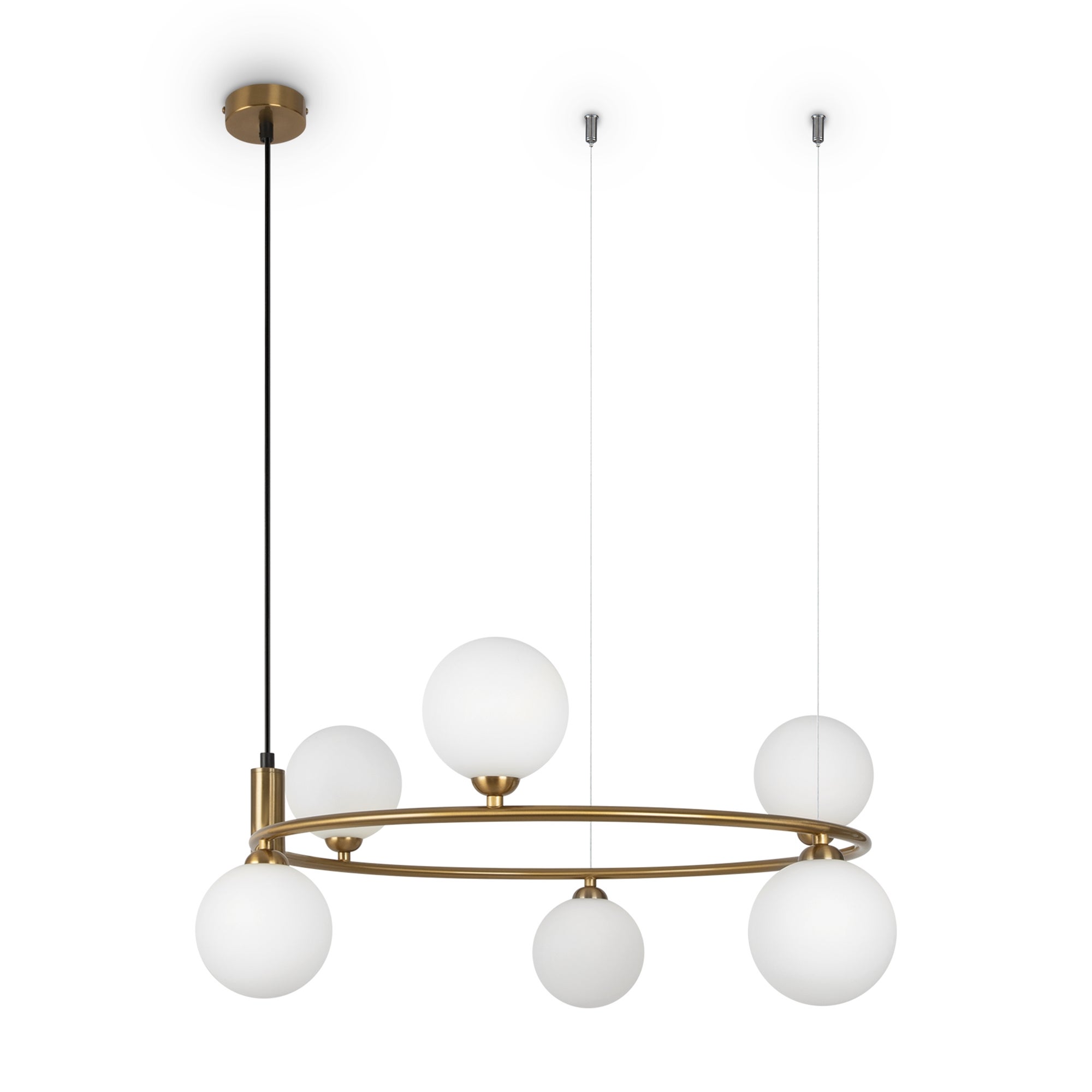 Lustre Salon Suspension Luminaire Plafonnier Moderne Art Déco, Anneau ...