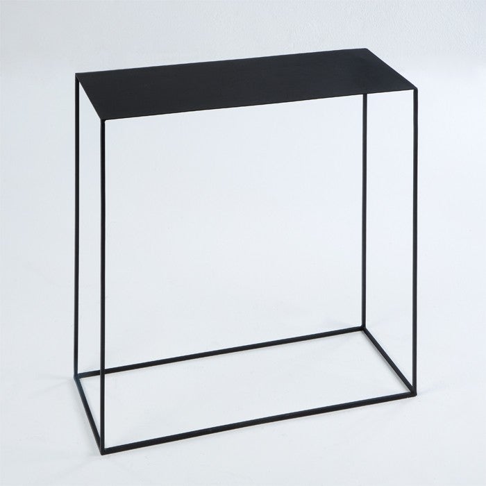 Consola de metal negro 84 cm | Leroy Merlin