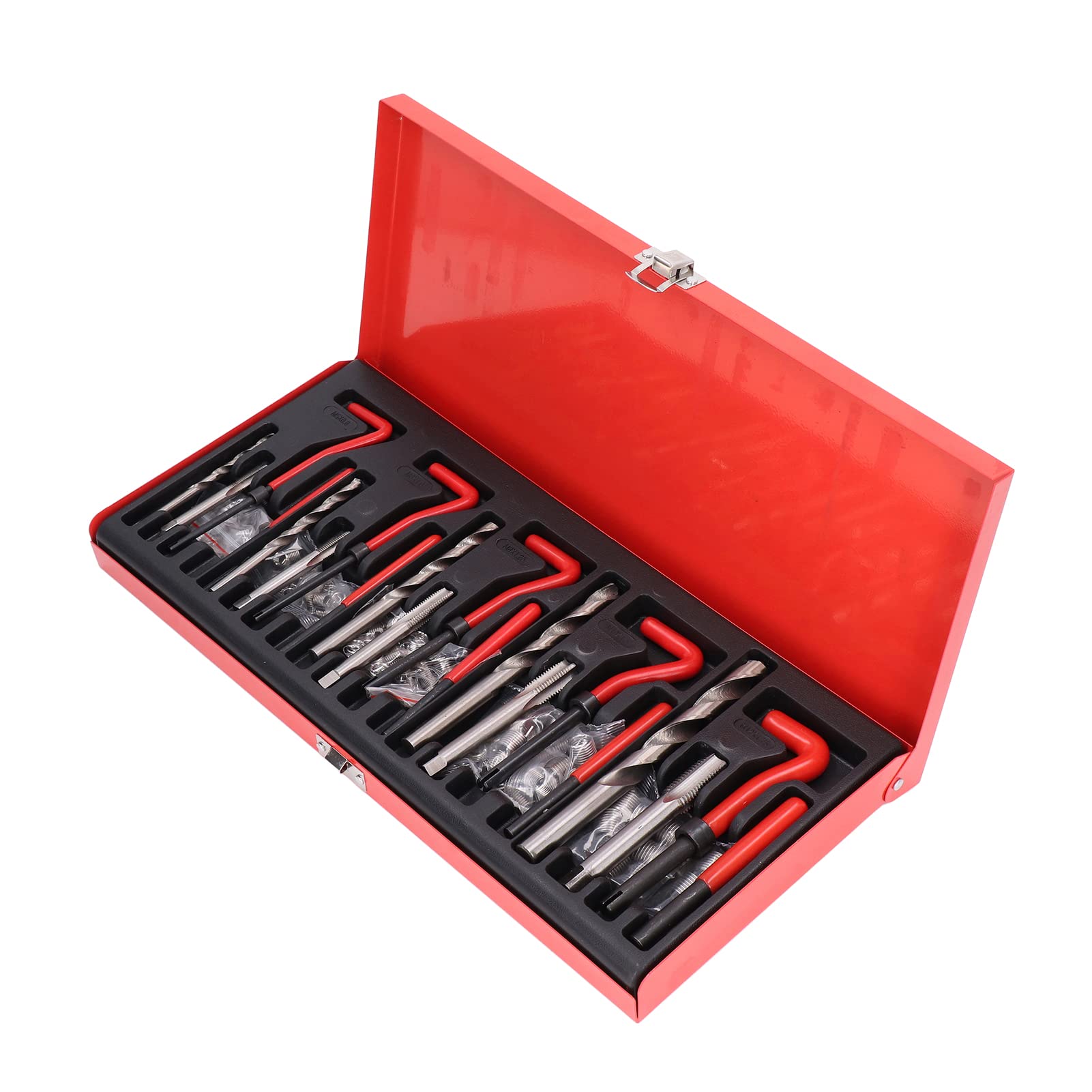 Kit de réparation de filetage femelle Inserts de filetage en spirale Outil de taraudage HSS pour ...