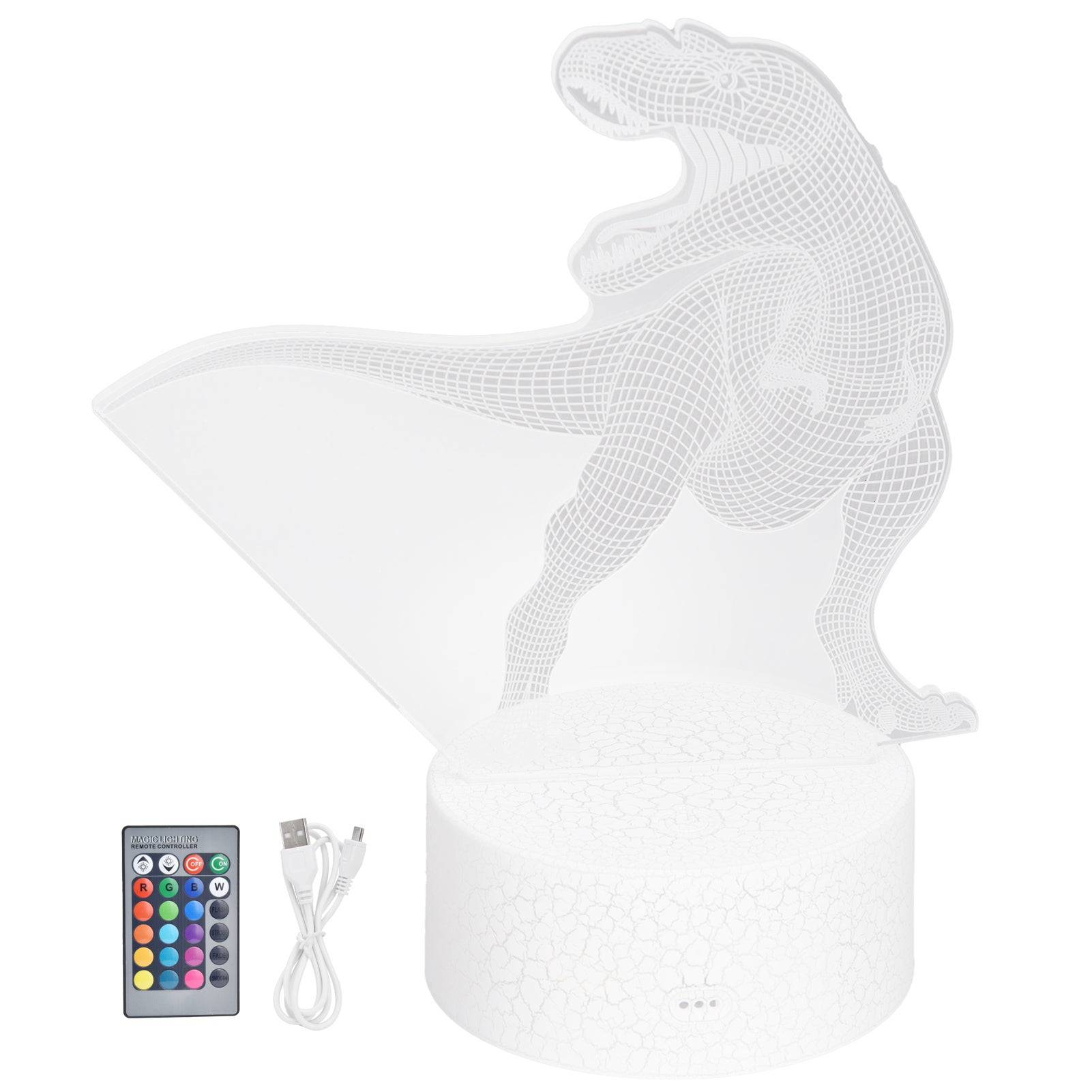 Lámpara RGB regulable, 16 colores, 4 modos, luz nocturna táctil con ...