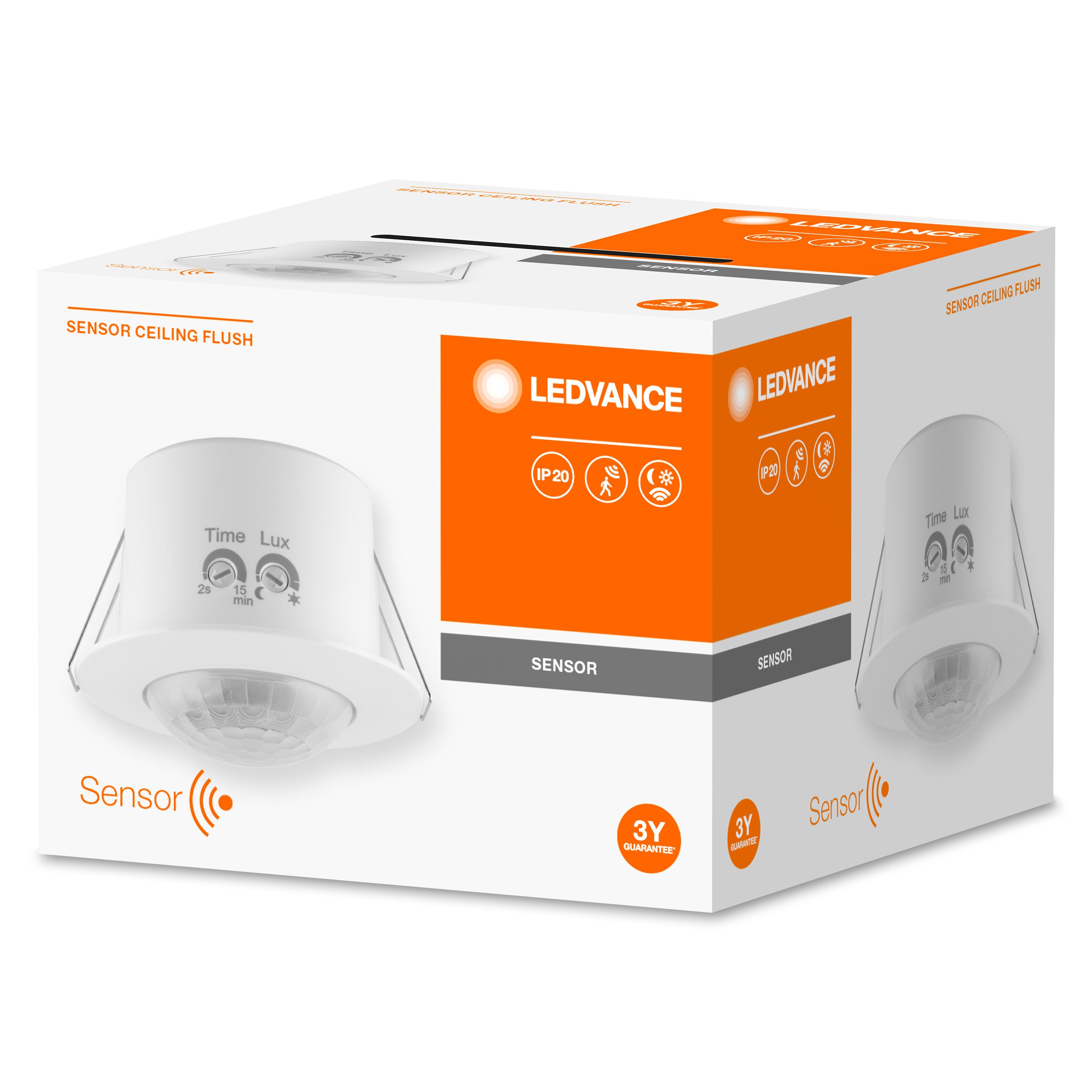 LEDVANCE Luminaires LED pour plafond, SENSOR CEILING FLUSH IP20 / 220 ...