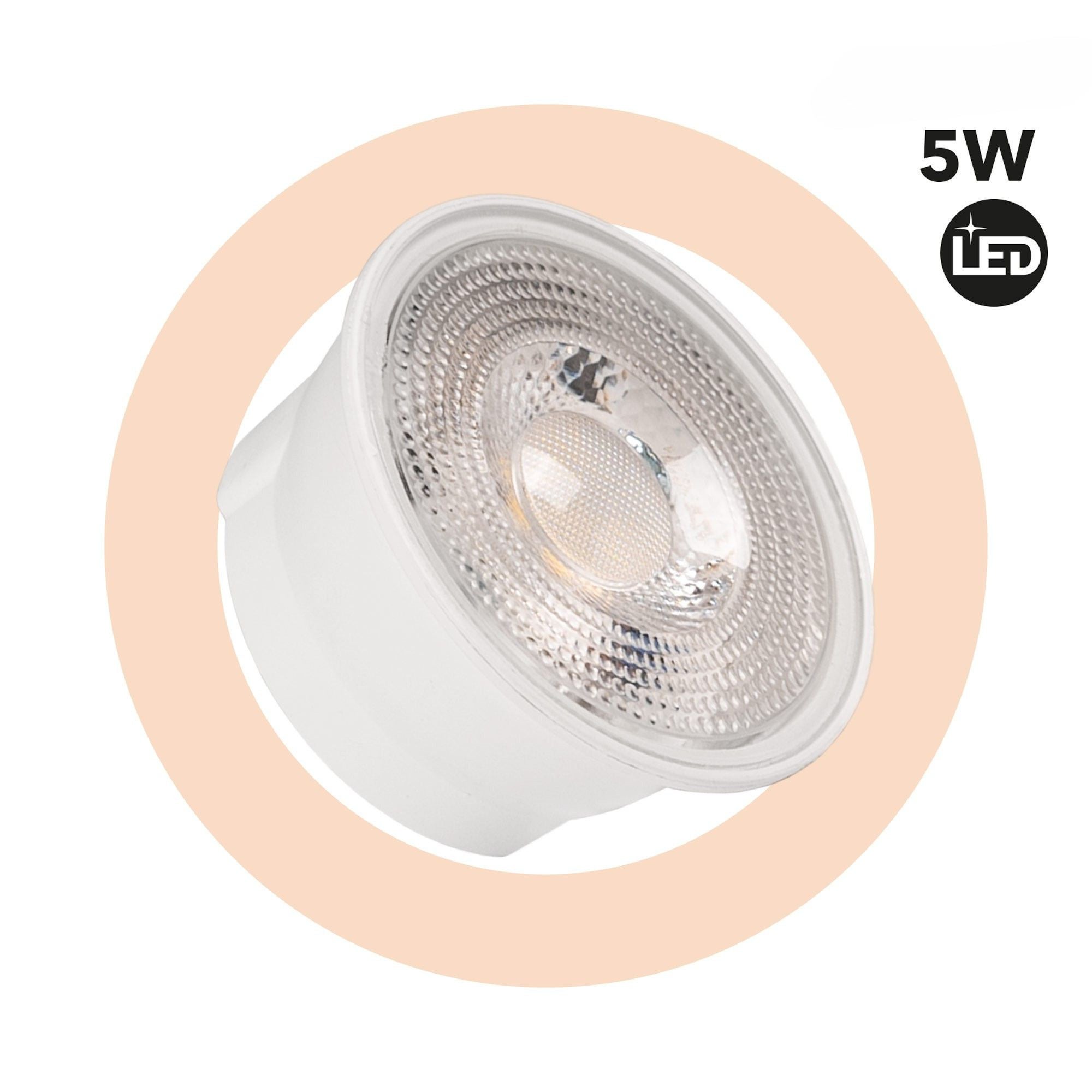 Module LED 5W pour anneau encastré MR16 - Design slim - 50º - 500lm ...
