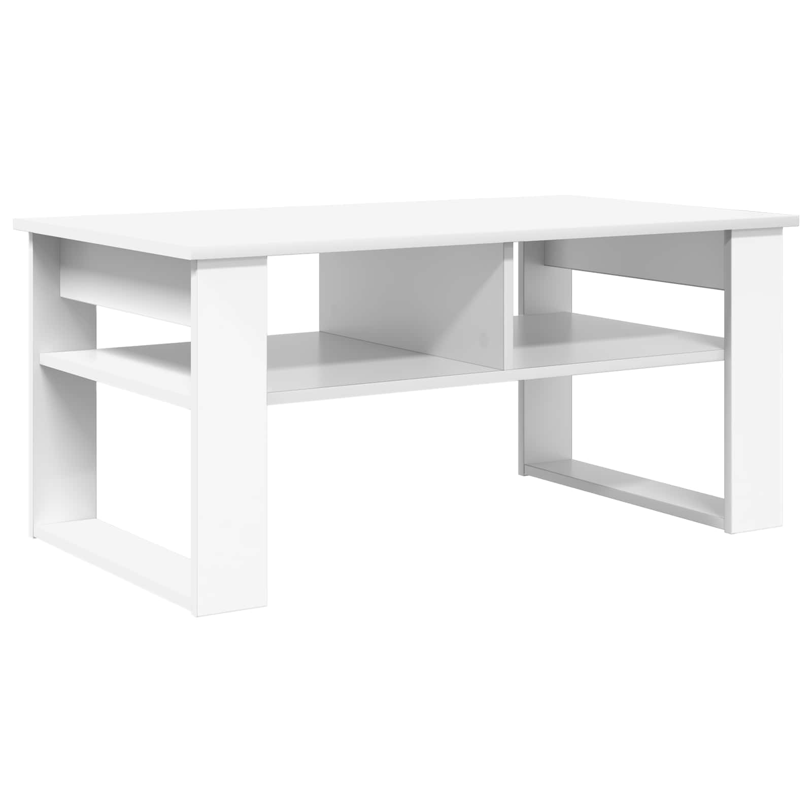 Table basse Table de salon simple - Blanc 96 x 54 x 44 cm Bois d ...