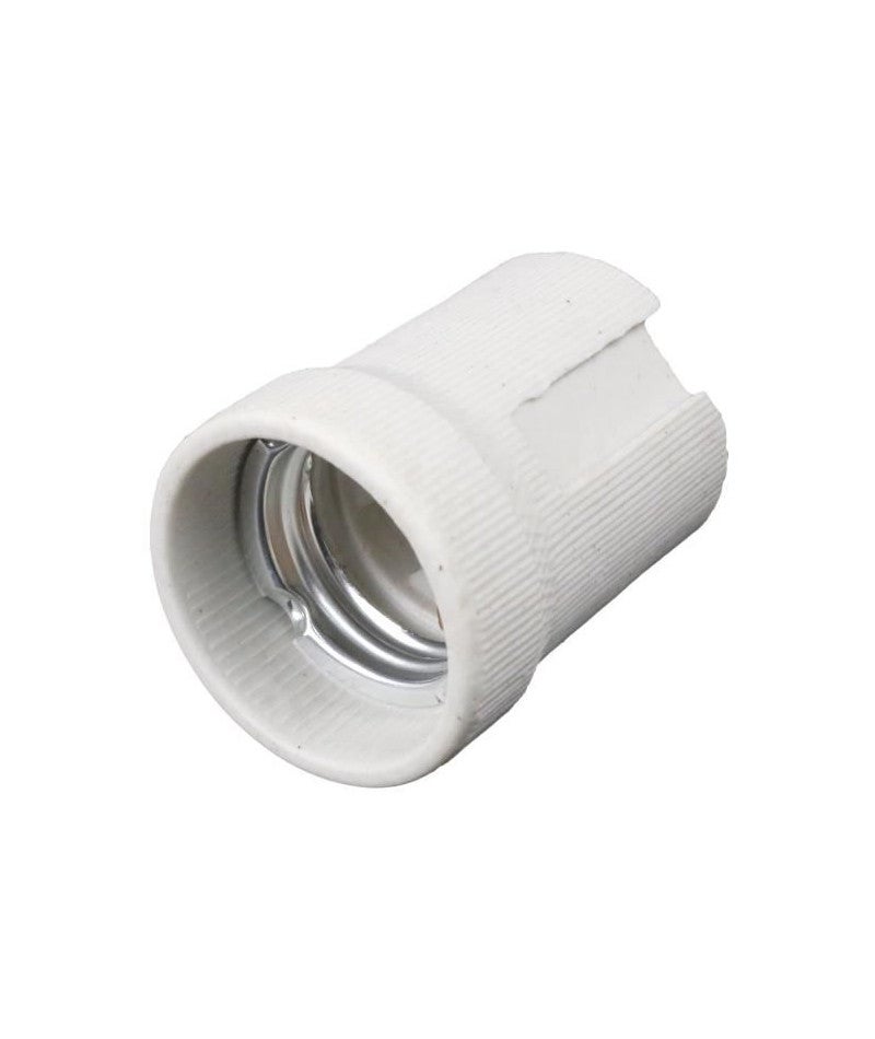 Douille E27 Porcelaine à vis - Blanc - Zenitech | Leroy Merlin