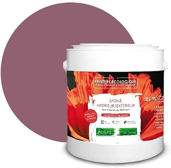 Violet Prune Peinture interieur exterieur aspect satin Natura - Violet ...