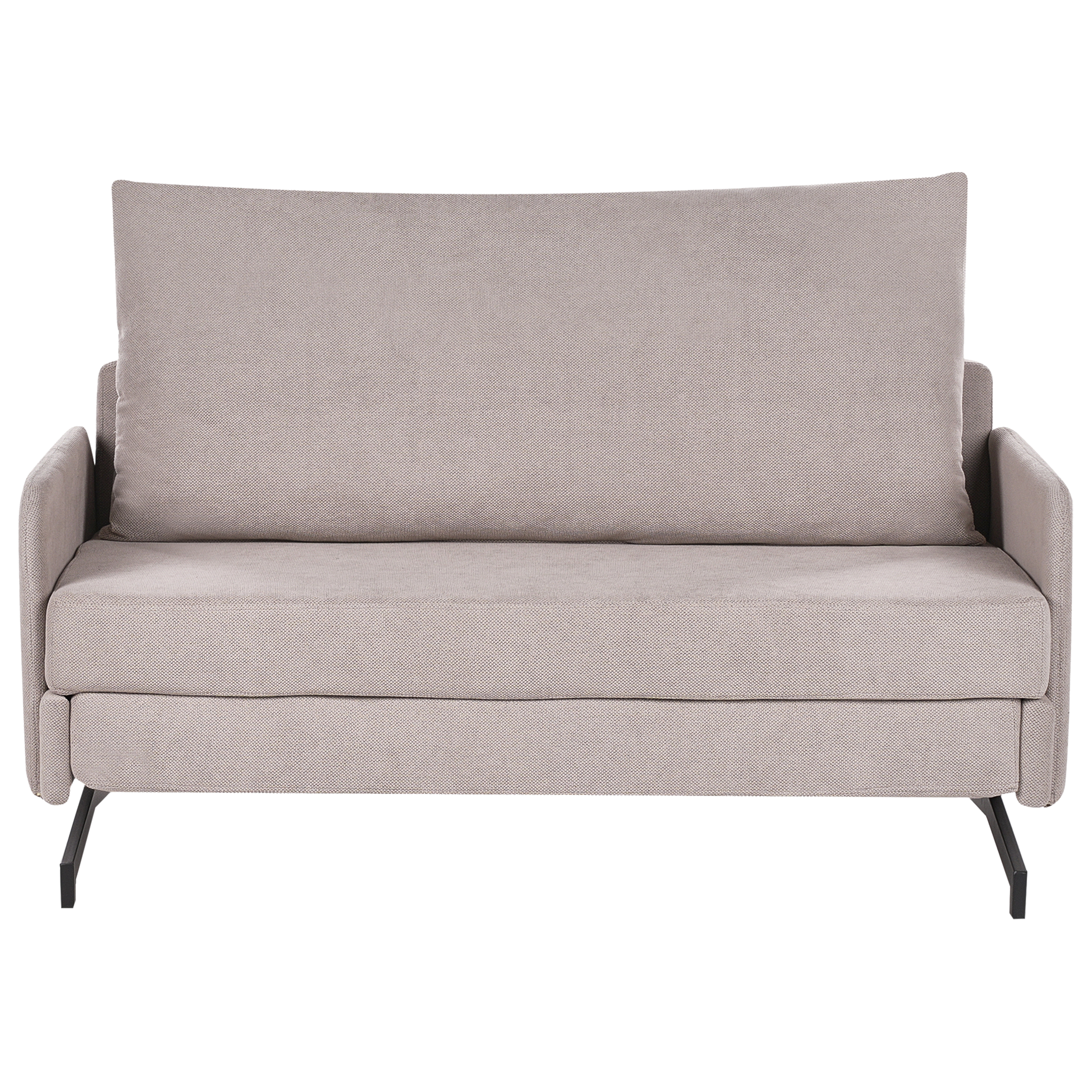 Beliani Sofá cama BELFAST Gris pardo Tela | Leroy Merlin