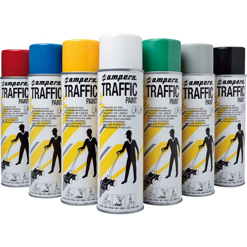 Pintura Verde TRAFFIC para Marcado de Suelos - Caja con 12 Latas de 500 ...