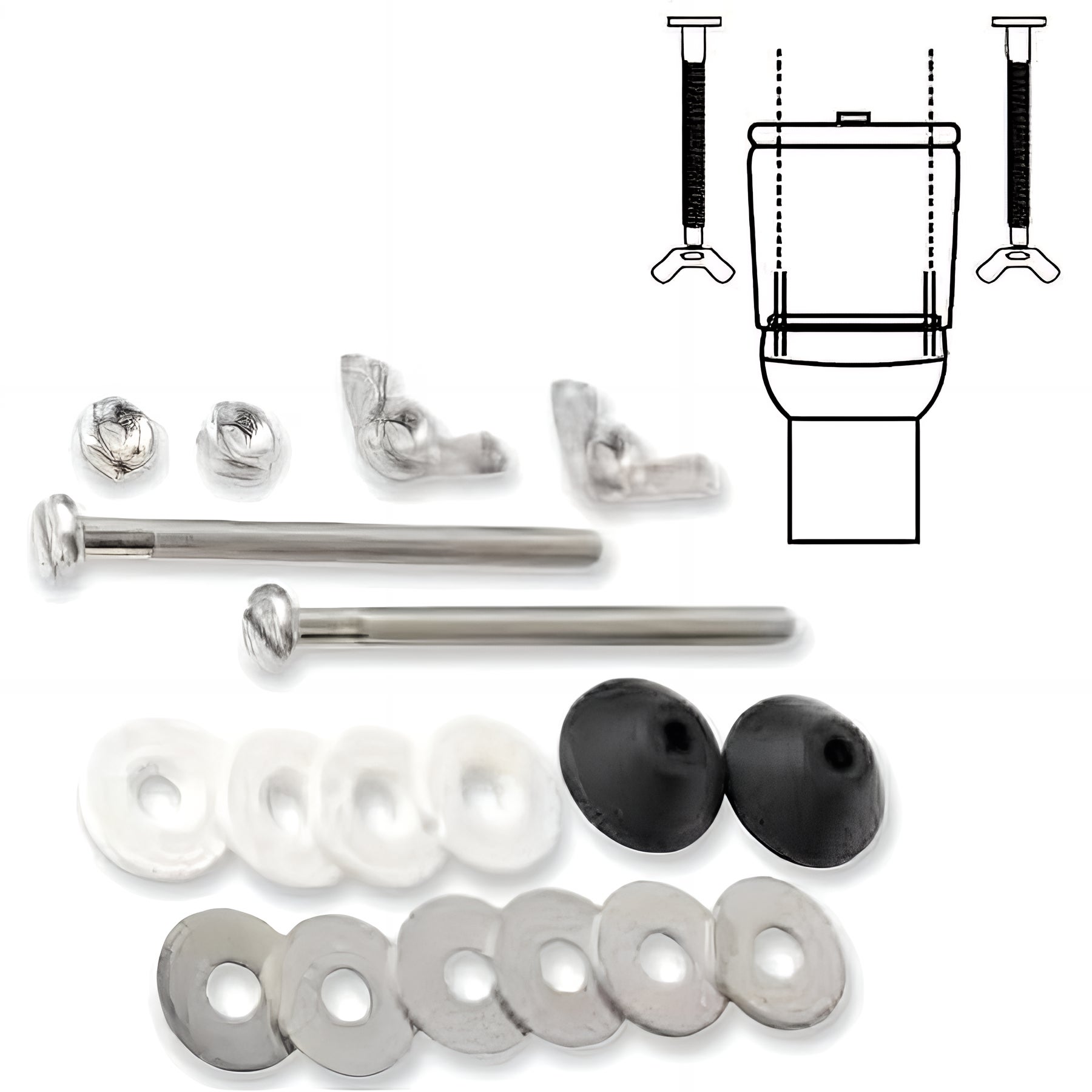 Vis de fixation réservoir/cuvette de WC au sol | Leroy Merlin
