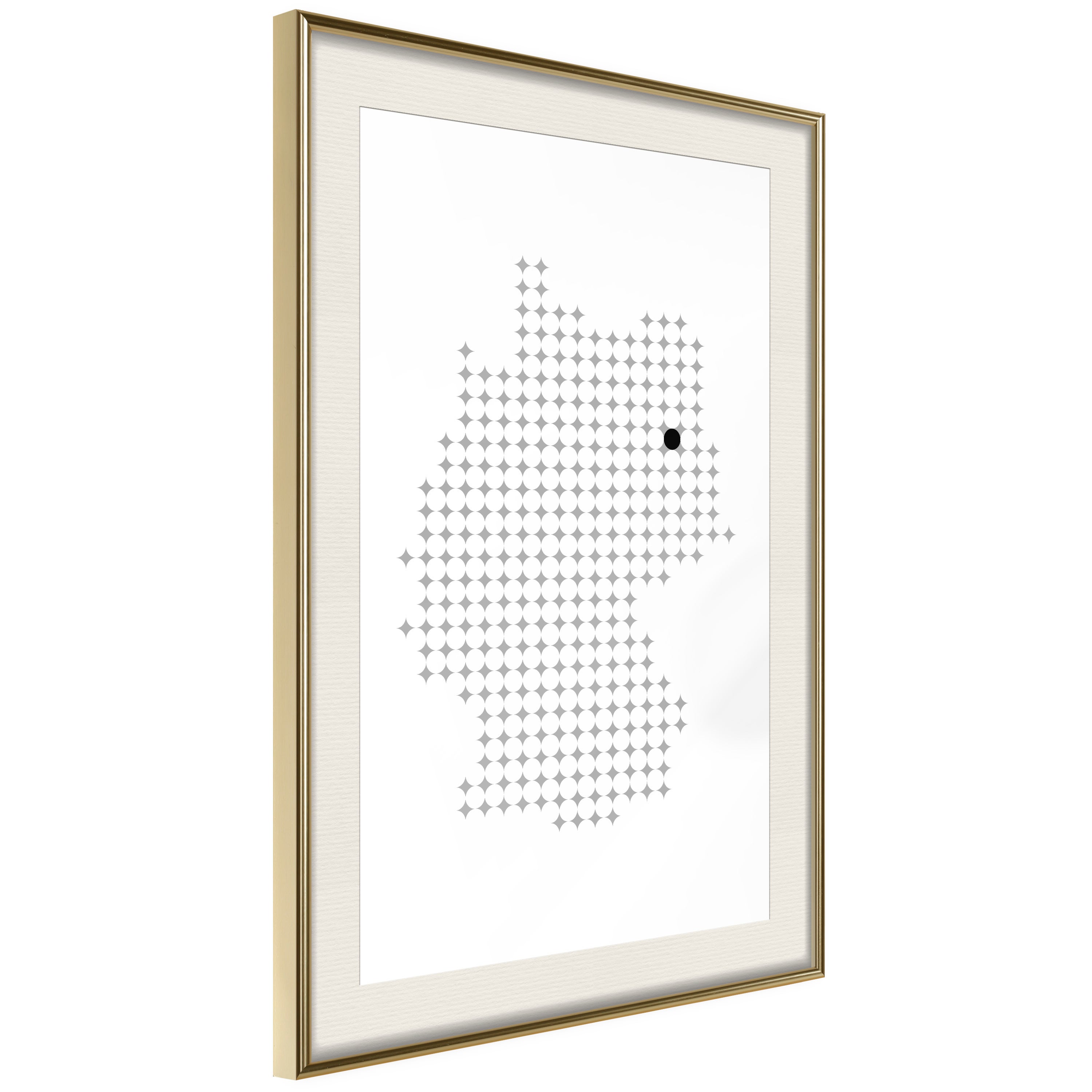 Poster et affiche - Pixel Map of Germany 40x60 cm | Leroy Merlin