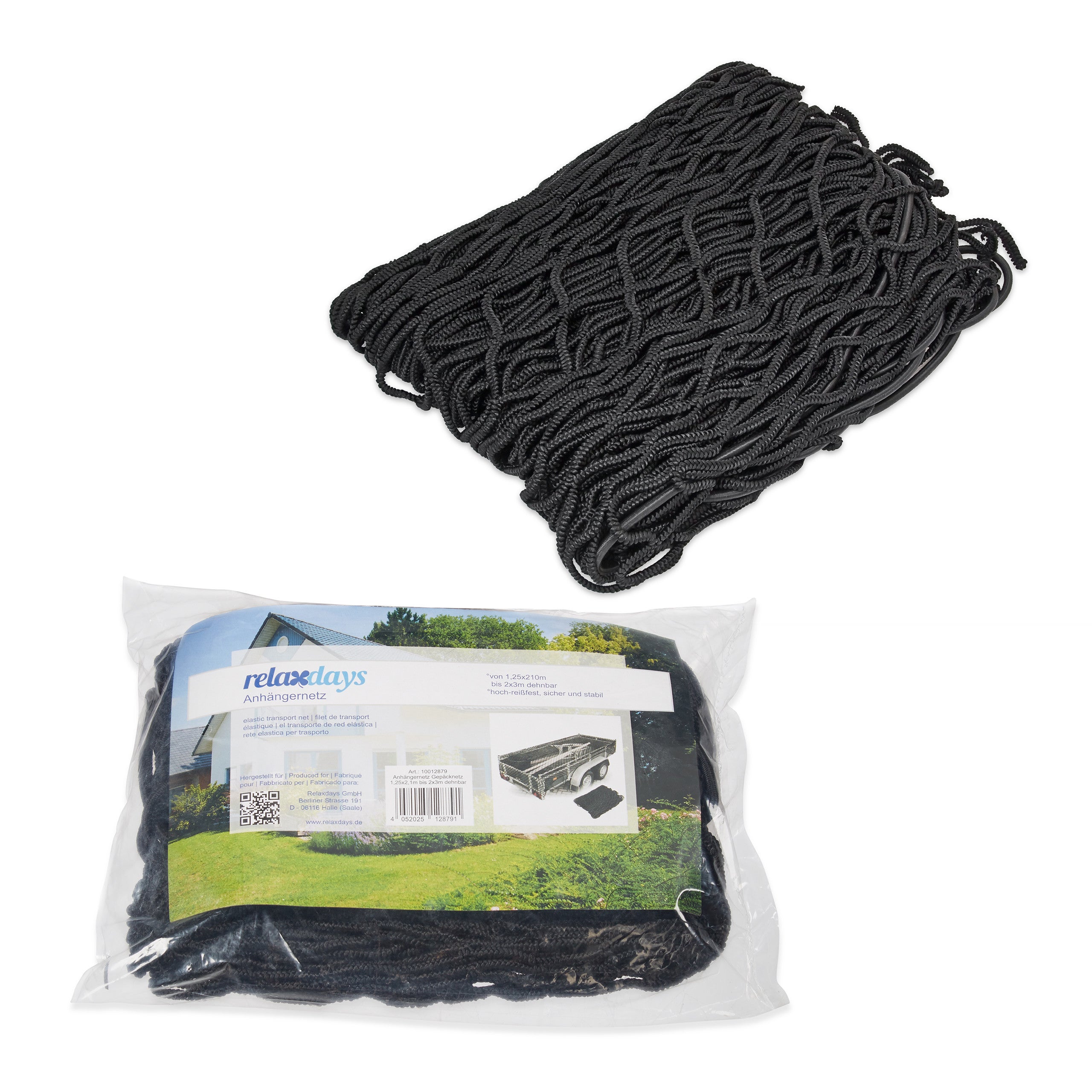 Filet de remorque, lot de 2, protection chargement extensible jusqu'à 3 ...