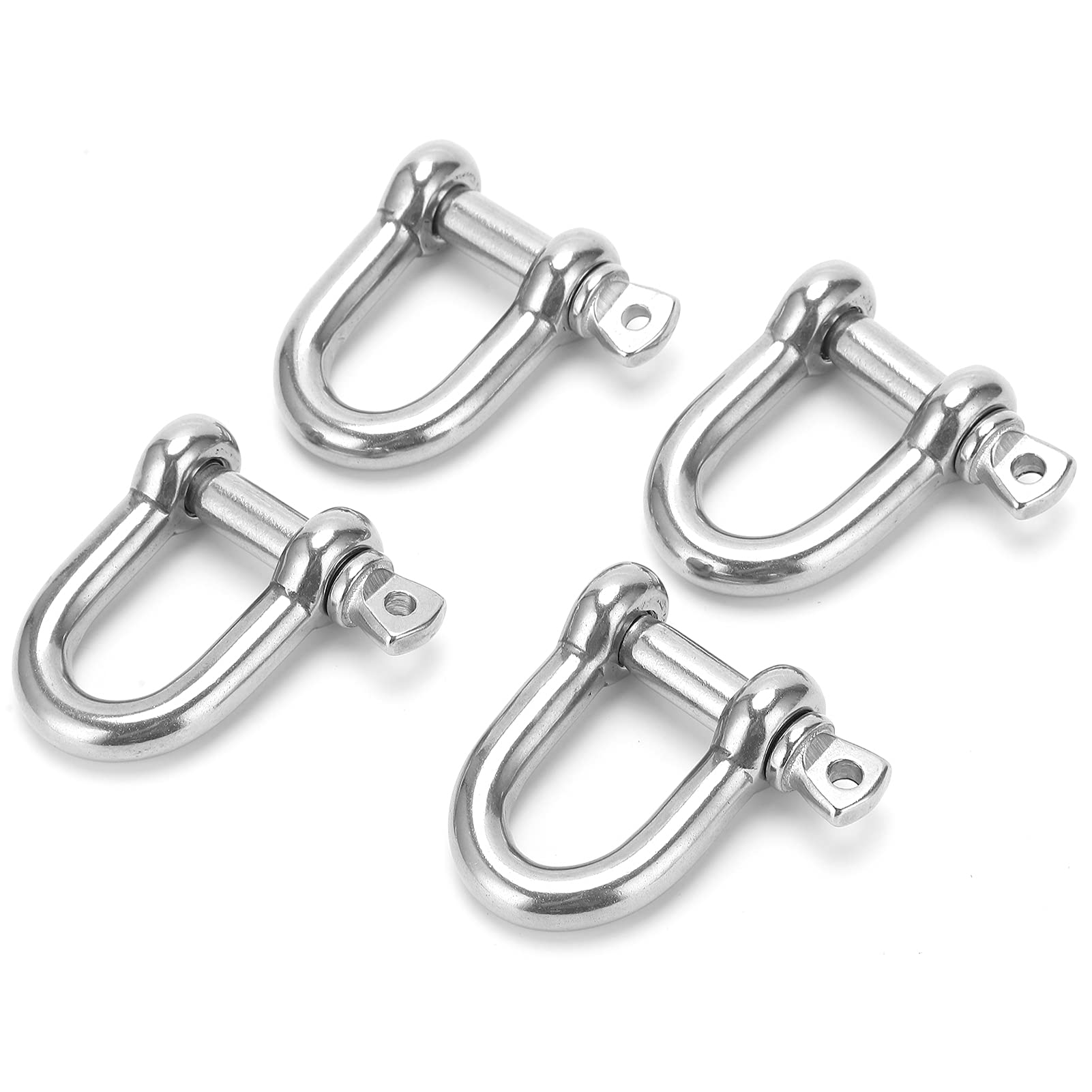 Manille droite M10 en acier inoxydable, crochet de manille de gréement ...