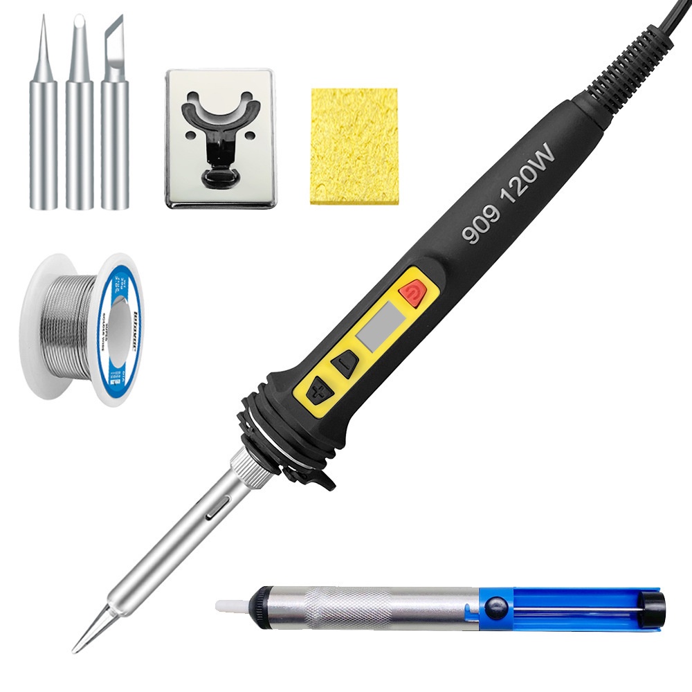 Fer à Souder Kit 120w Fer à Souder Température Réglable 200~600℃ Lot