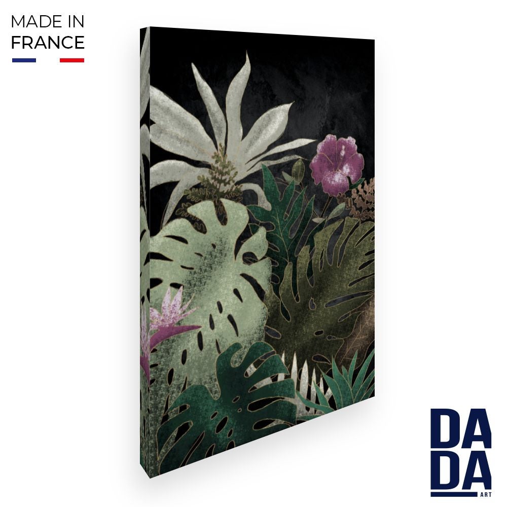 Toile Fleurs et feuilles / 60x90cm / Fabriqué en France / DADA ART ...