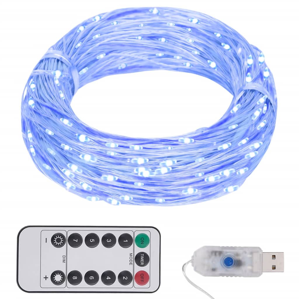 Tira de luces LEDs con 150 LEDs azul 15 m PVC | Leroy Merlin