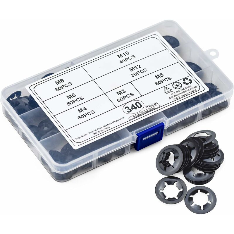 340 Pcs Rondelles Starlock, Rondelles À Verrouillage Rapide Vitesse ...