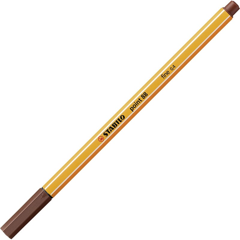 Marqueur stabilo pointe en fibre point 88 marron 0,4 mm | Leroy Merlin