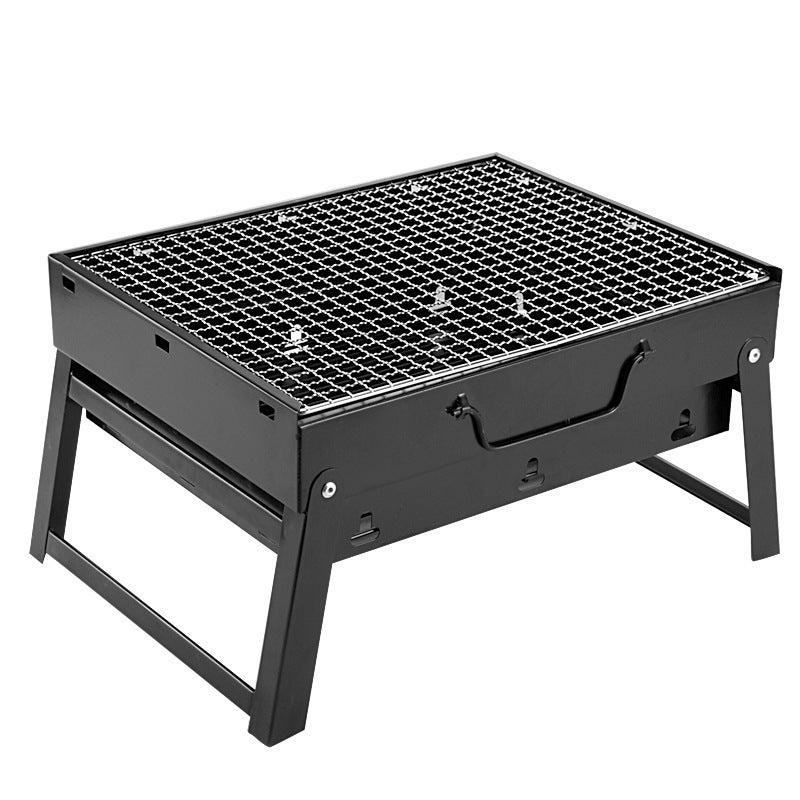 Mini barbecue portable pliable BEARBQ pour 2 personnes, noir, 35 x 17 x ...