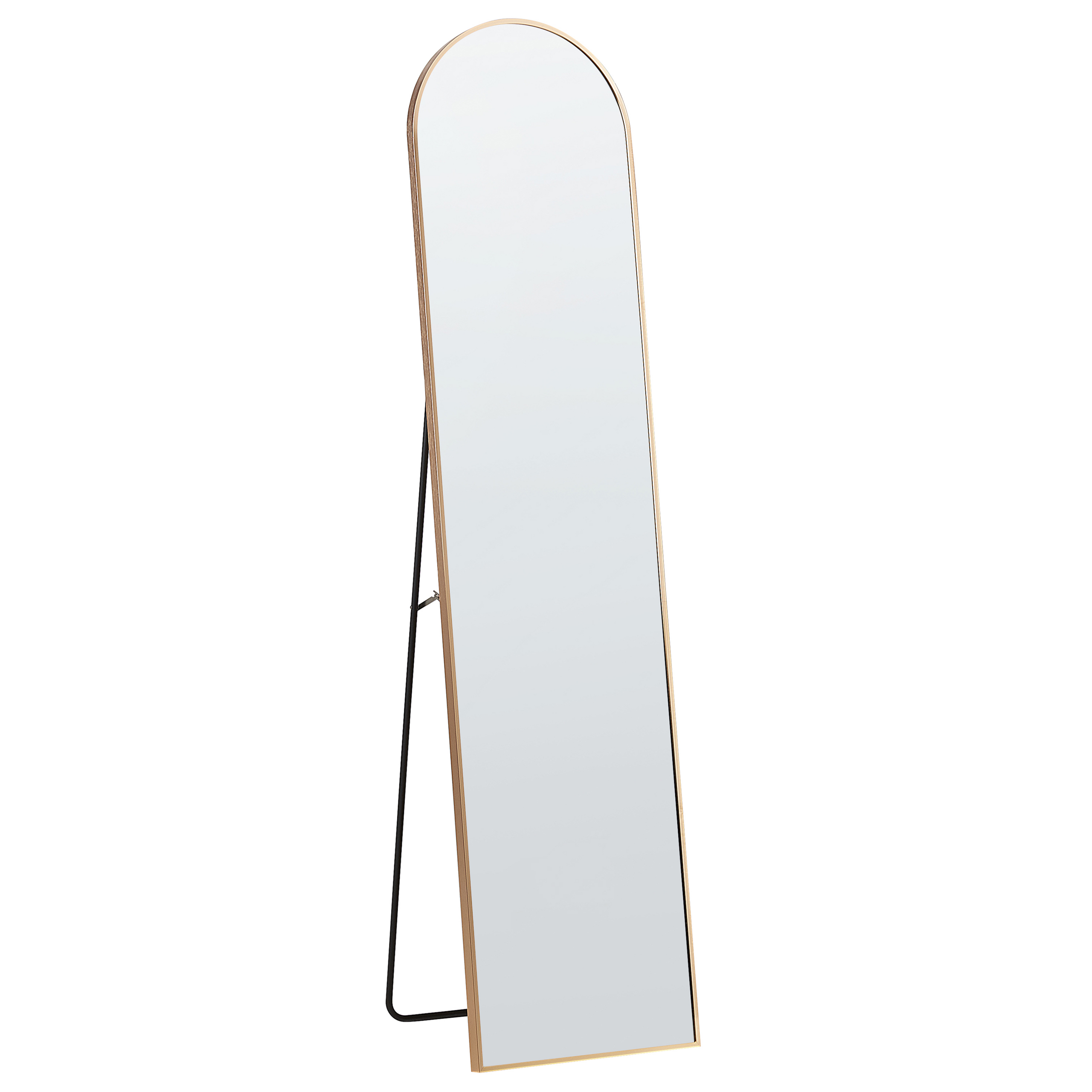 Miroir sur pied BAGNOLET 150 cm Métal Doré | Leroy Merlin