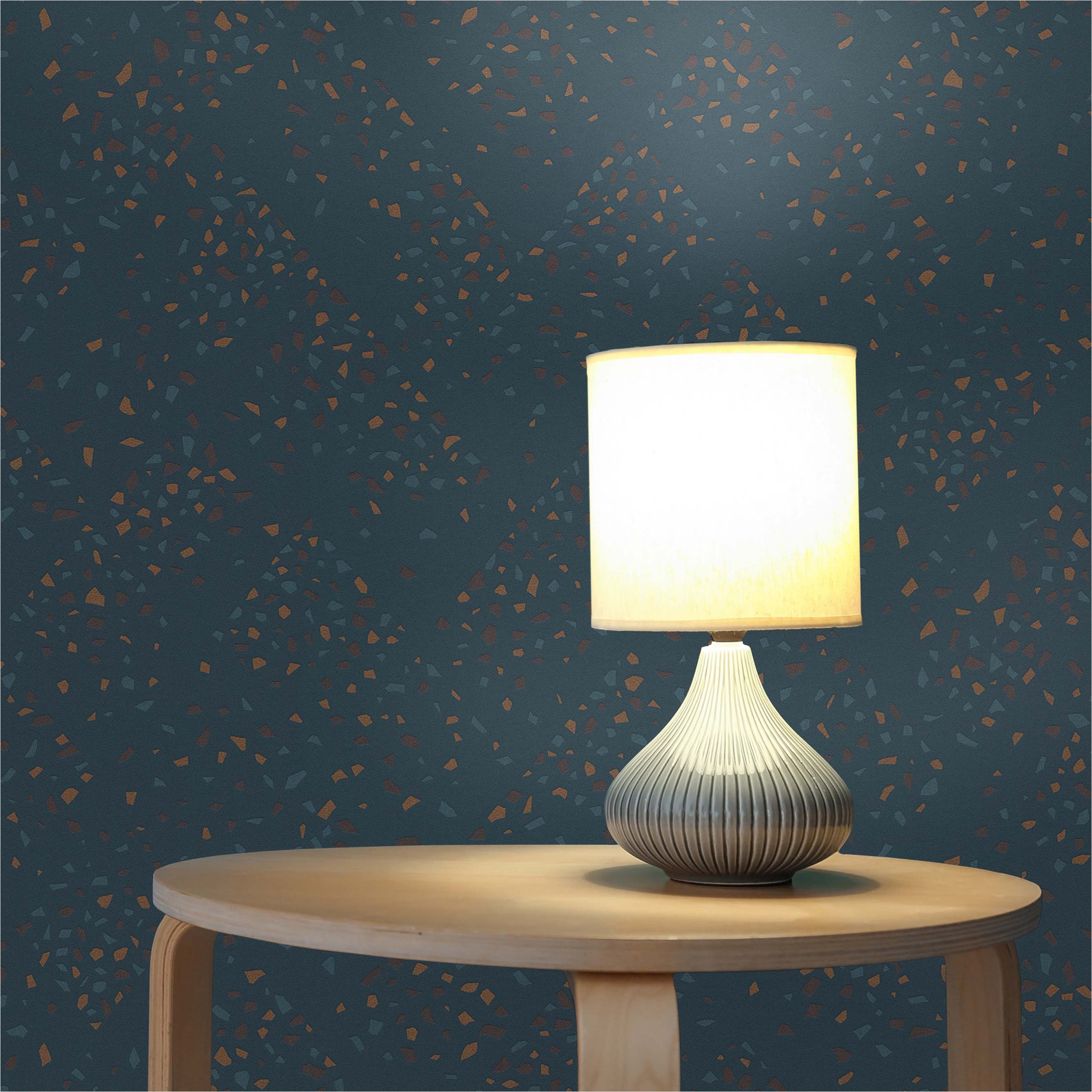 Papier Peint Graphique Roberto M1-No.1656 Bleu Vert Géometrique | Leroy ...