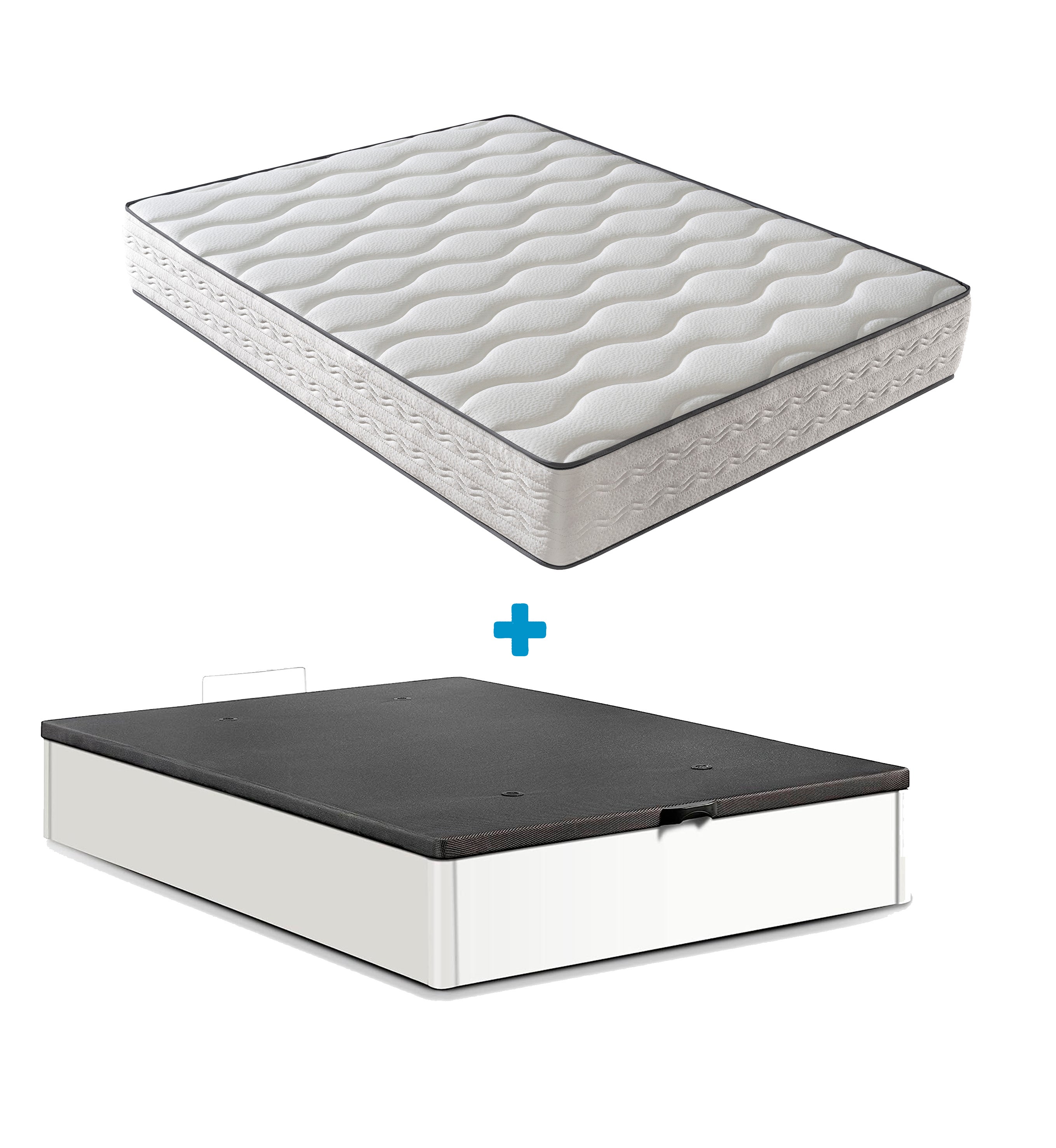 Pack Colchón y Canapé 150 x 190 - SUBIDA Y MONTAJE INCLUIDO | Alto 25cm ...