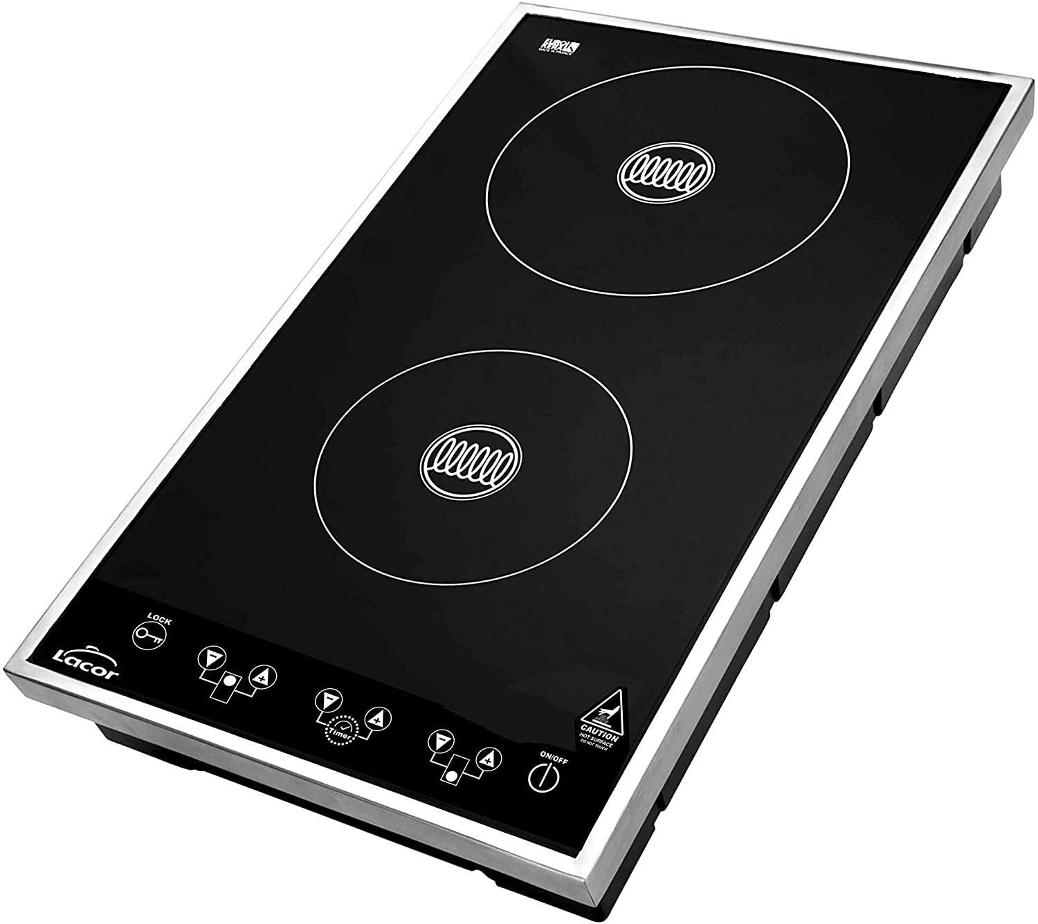 Lacor - 69033 - Table de cuisson à induction double 3100w | Leroy Merlin