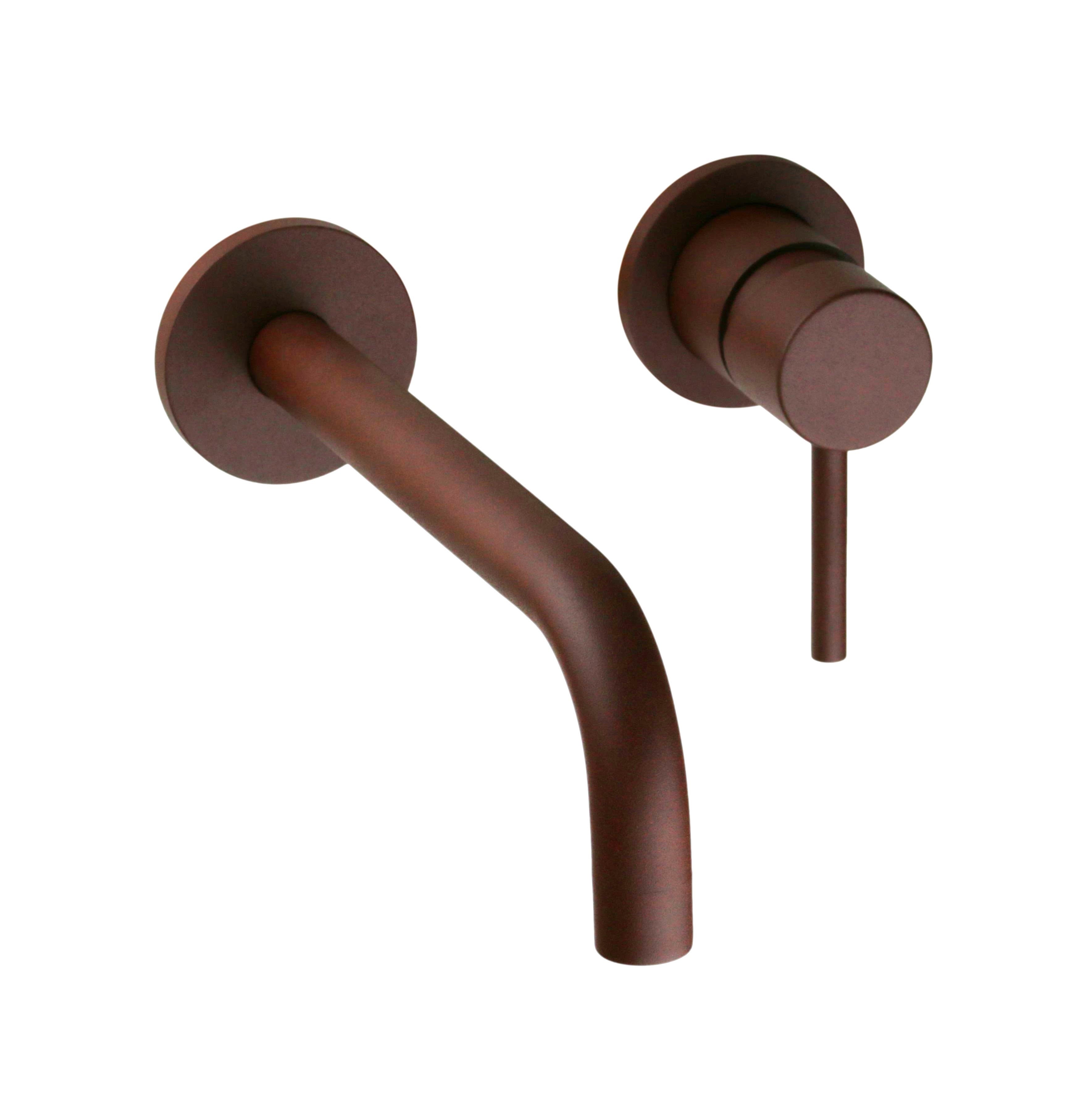 Mezclador de lavabo de pared modelo redondo en color óxido Effe Pollini ...