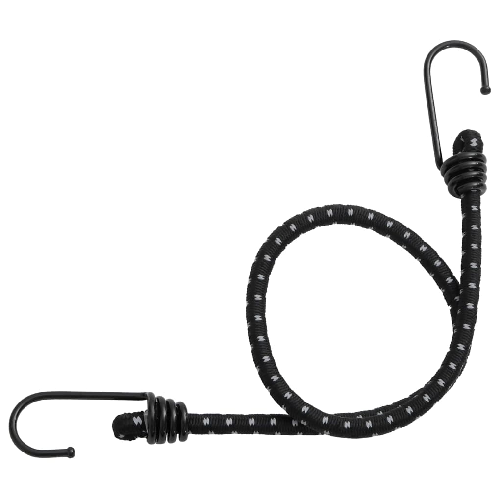 Corde，Cordages élastiques avec bandes réfléchissantes et crochets 50 ...