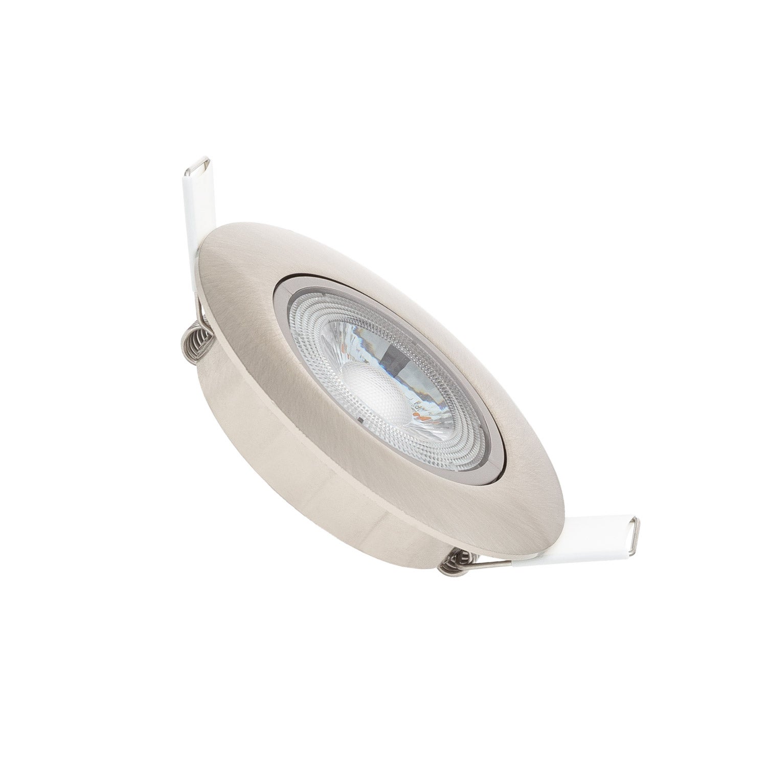 Spot Downlight LED 5W Orientable Rond Coupe Ø 68 mm Nickel Brossé 3000K ...