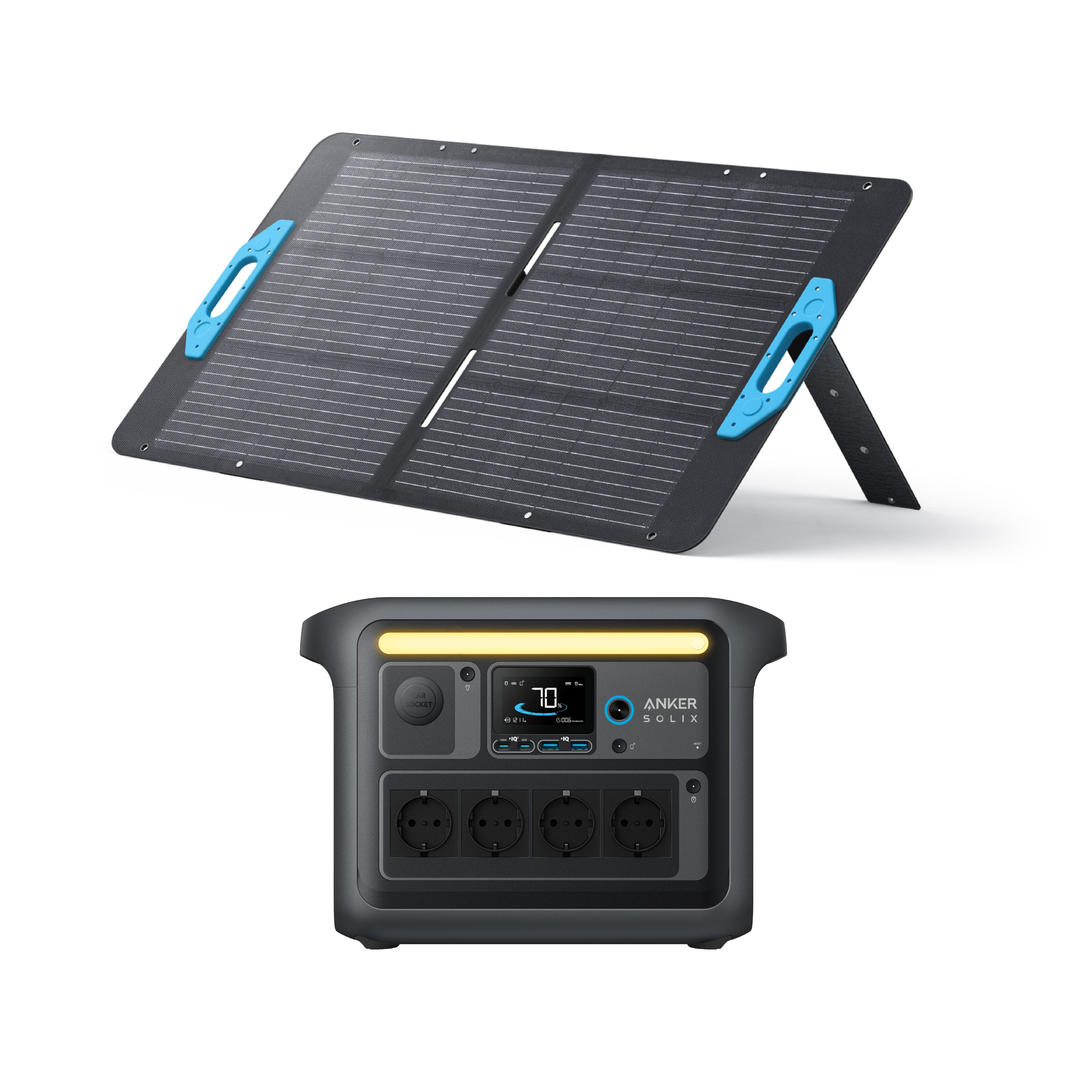 Kit Anker SOLIX C1000X con Pannello Solare 100W - Generatore Solare ...