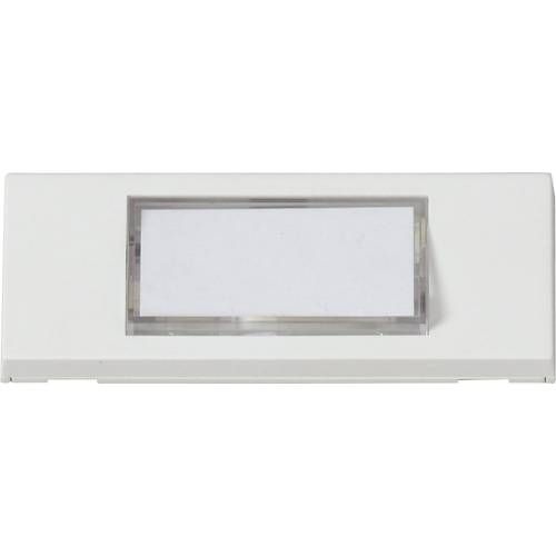 Heidemann 70060 Plaque de sonnette avec porte-nom simple blanc pur 24 V ...