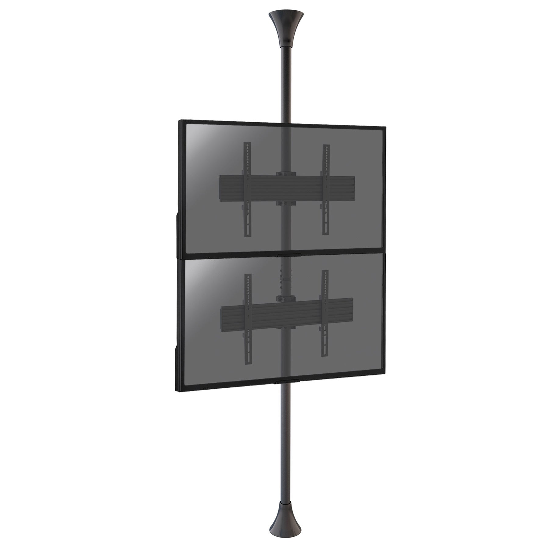 KIMEX - Support sol-plafond pour 2 écrans TV 32'' - 75'' - Hauteur ...
