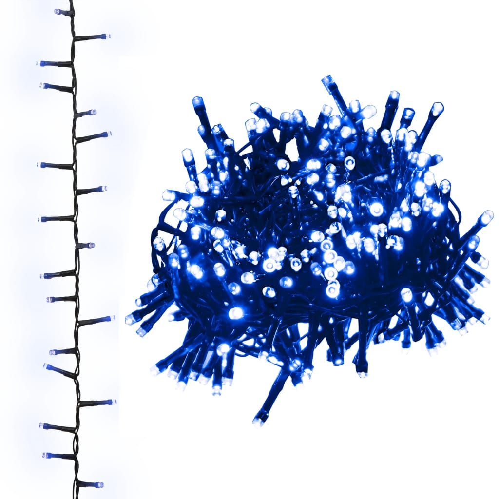 Tira de luces compacta con 400 LED PVC azul 13 m CFW14512 | Leroy Merlin